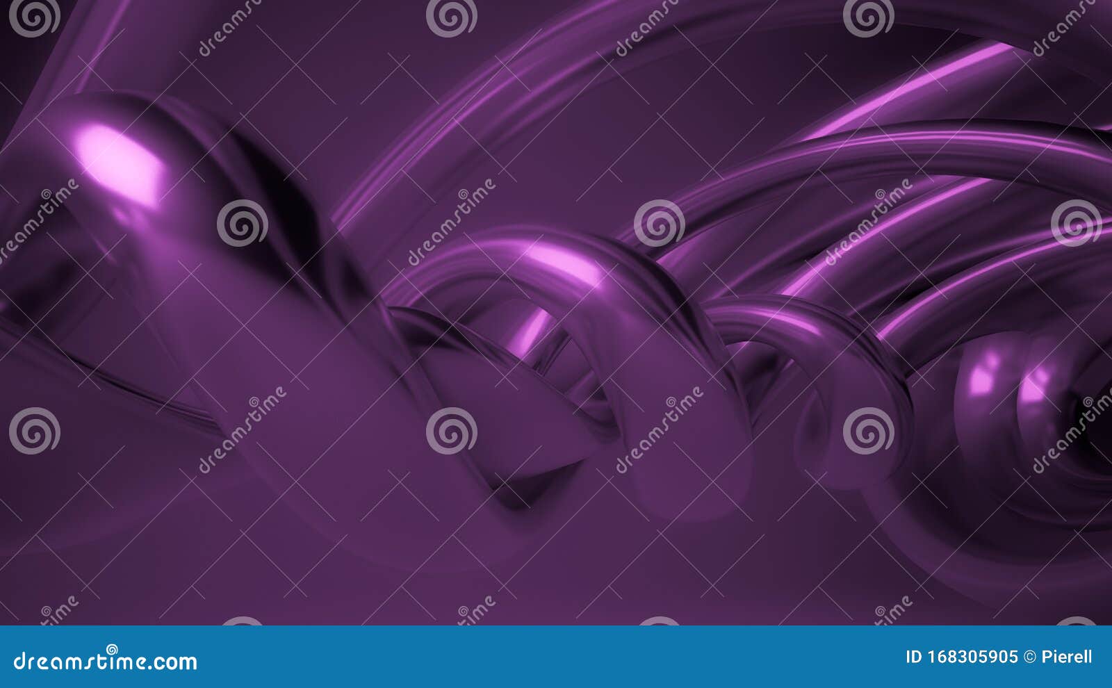 Beautiful Purple Seamless Background with Three-dimensional Shapes and ...