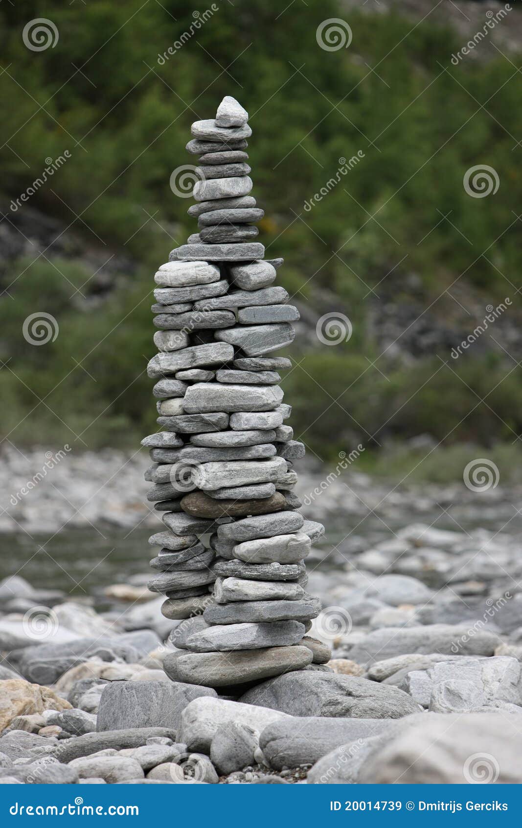 Beautiful Pyramids Made of Pebble Stones Stock Image - Image of detail ...