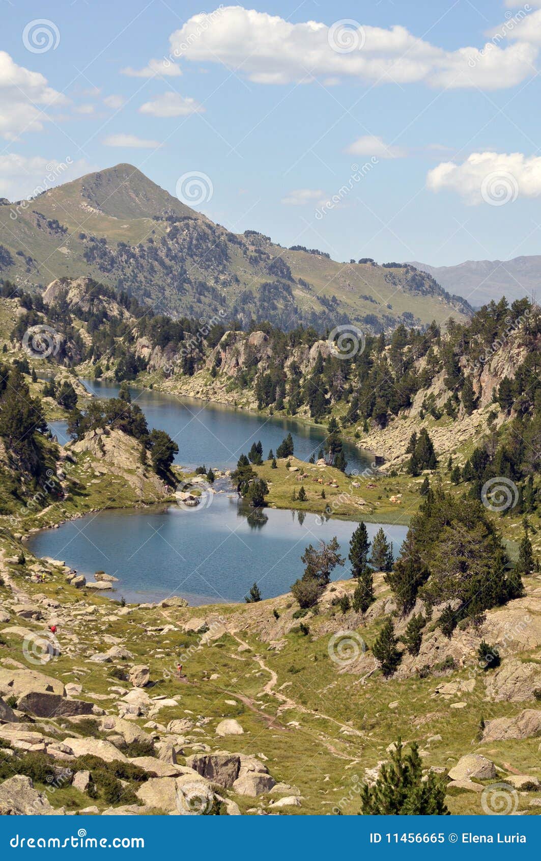 Beautiful Pyrenees stock image. Image of lake, rock, pyrenees - 11456665