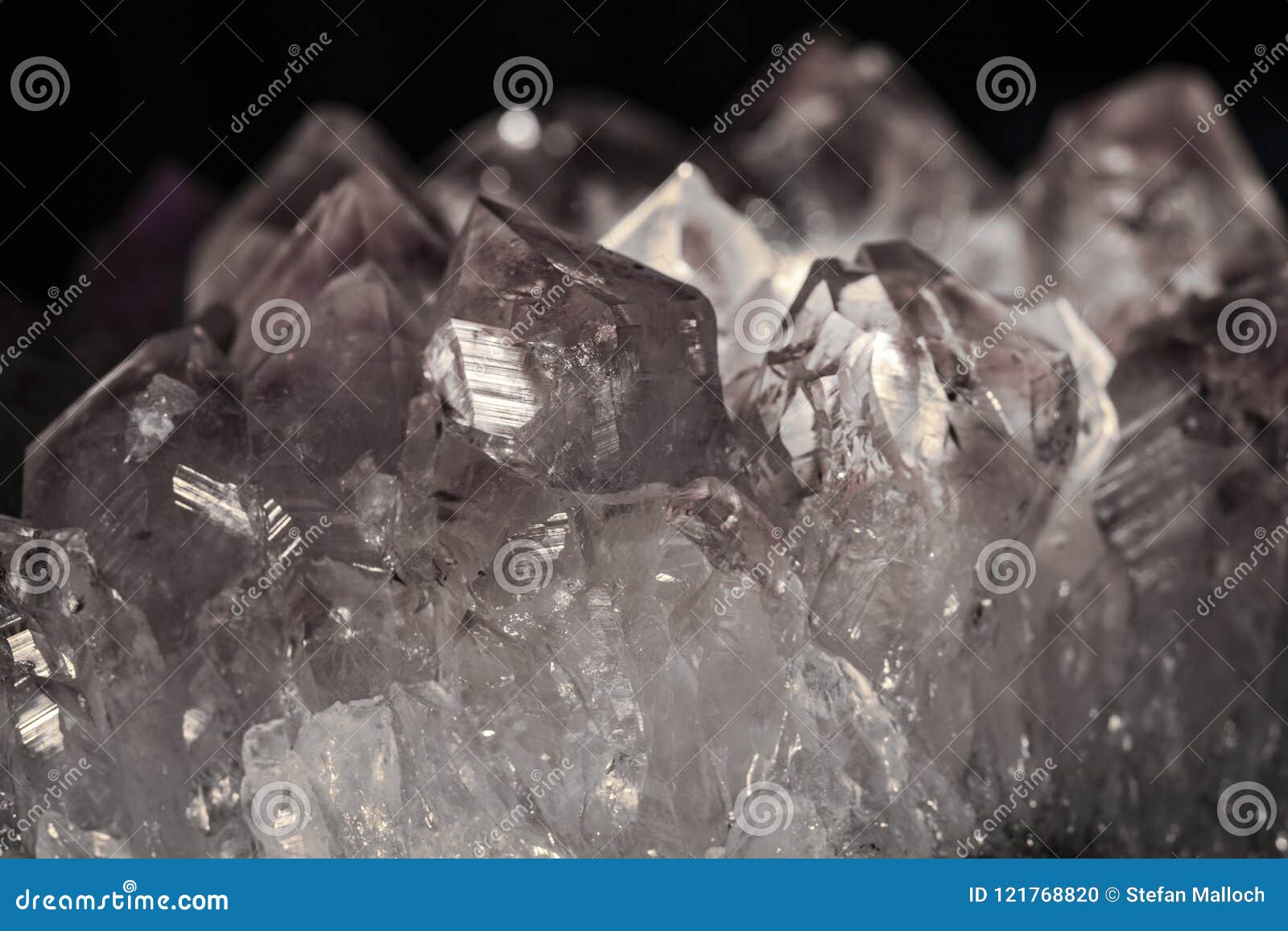 A Beautiful Quartz Crystal Close Up Stock Photo - Image of mineral ...