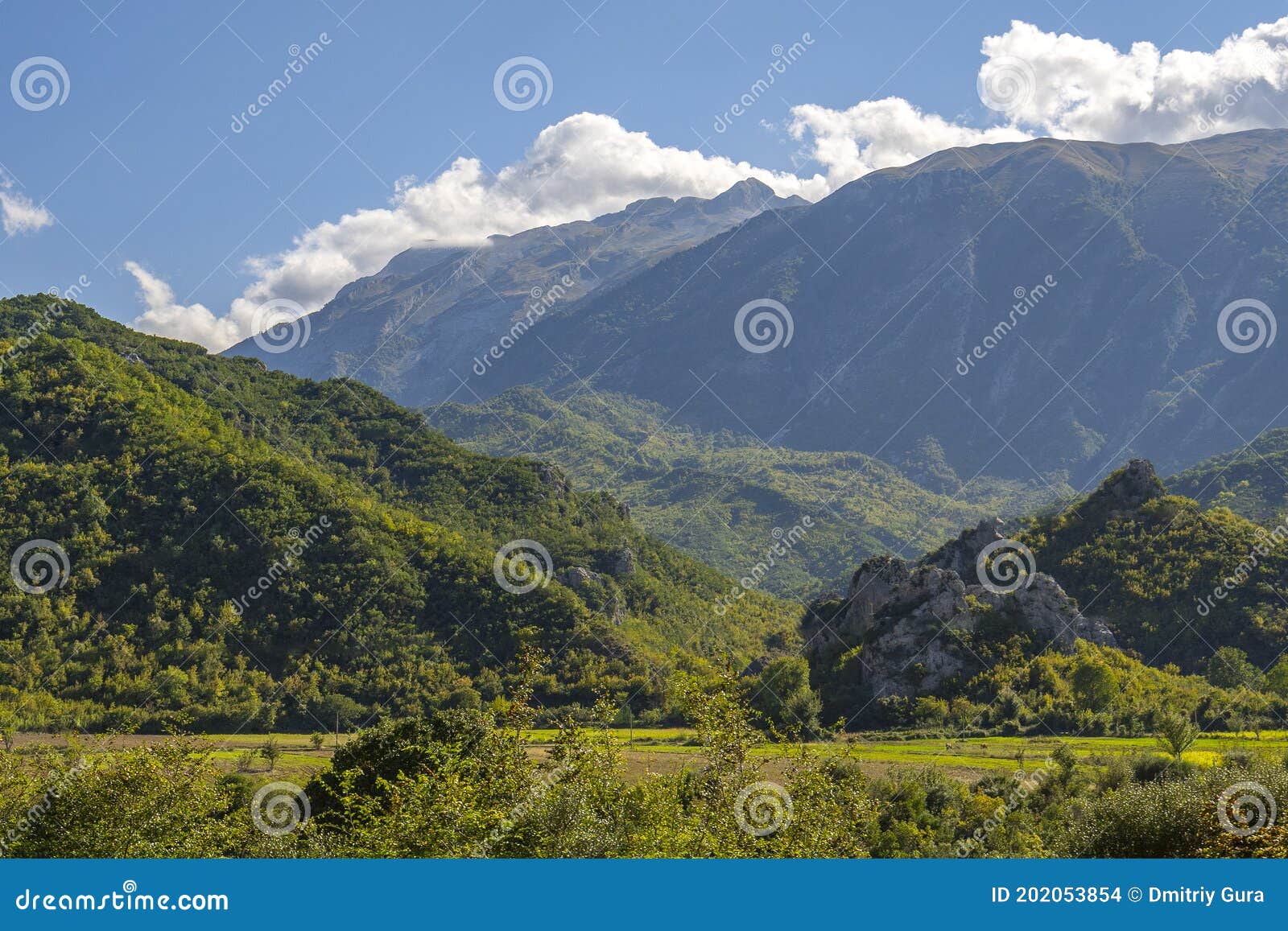 Beautiful and Quiet Nature Landscape Stock Photo - Image of mountain ...