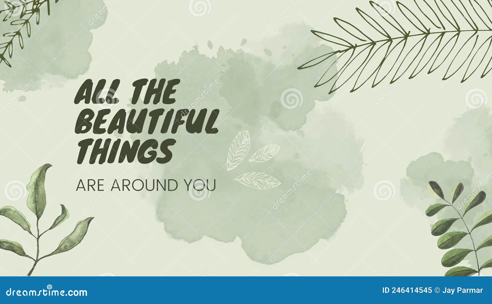 Beautiful Quotes Desktop Wallpaper Stock Illustration - Illustration of ...