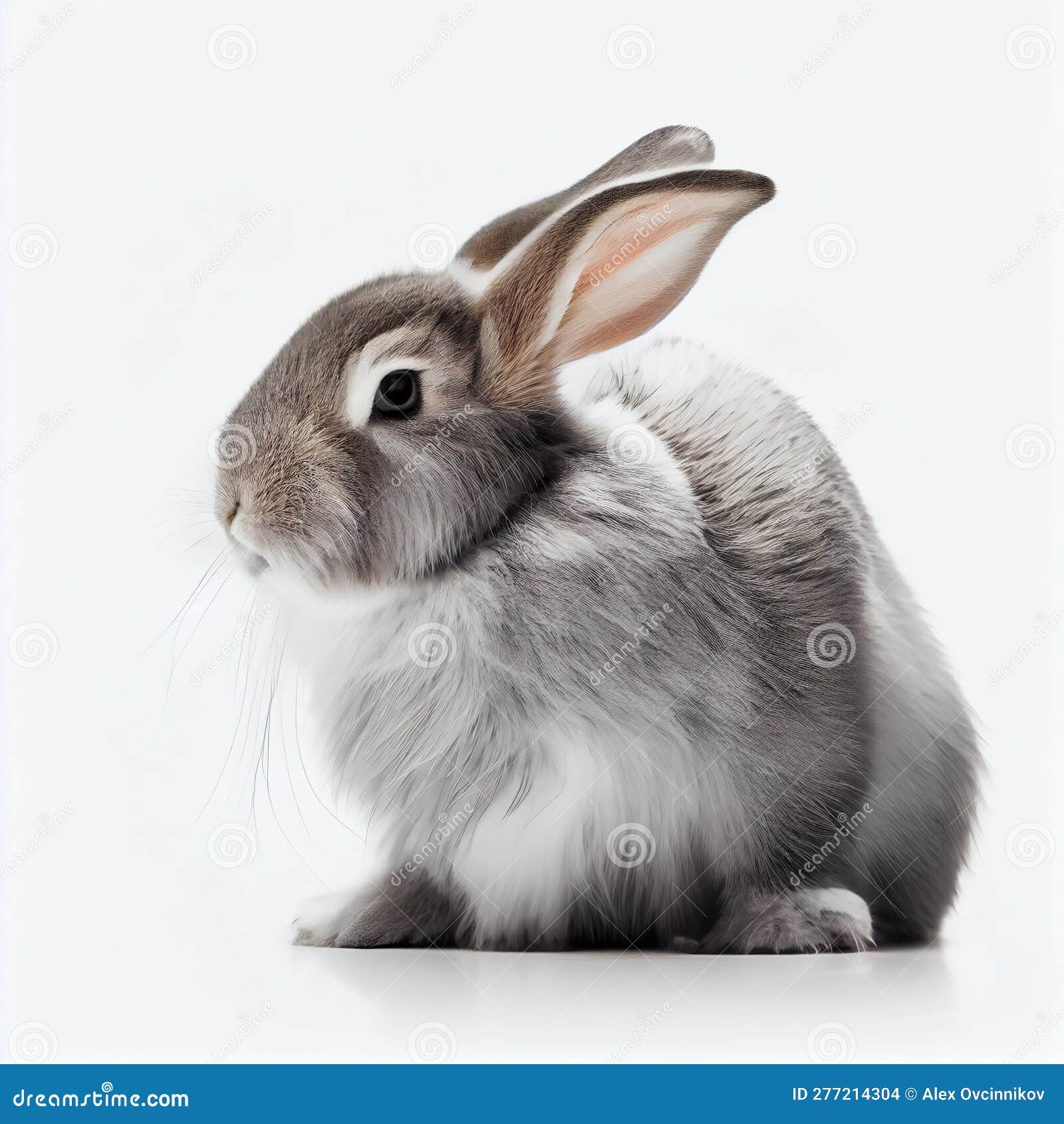 Beautiful Rabbit Smiling Face Cartoon In Black And White ...