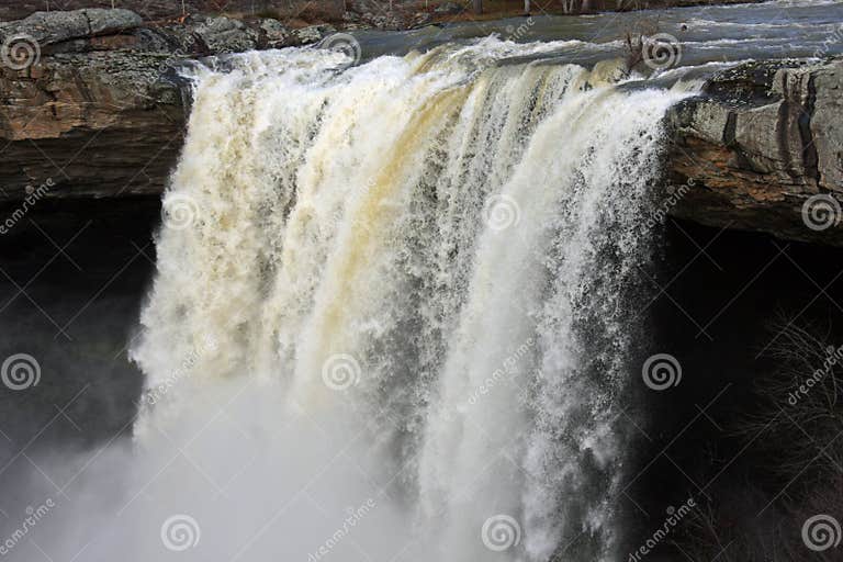 Beautiful raging waterfall stock photo. Image of etowah - 12593006