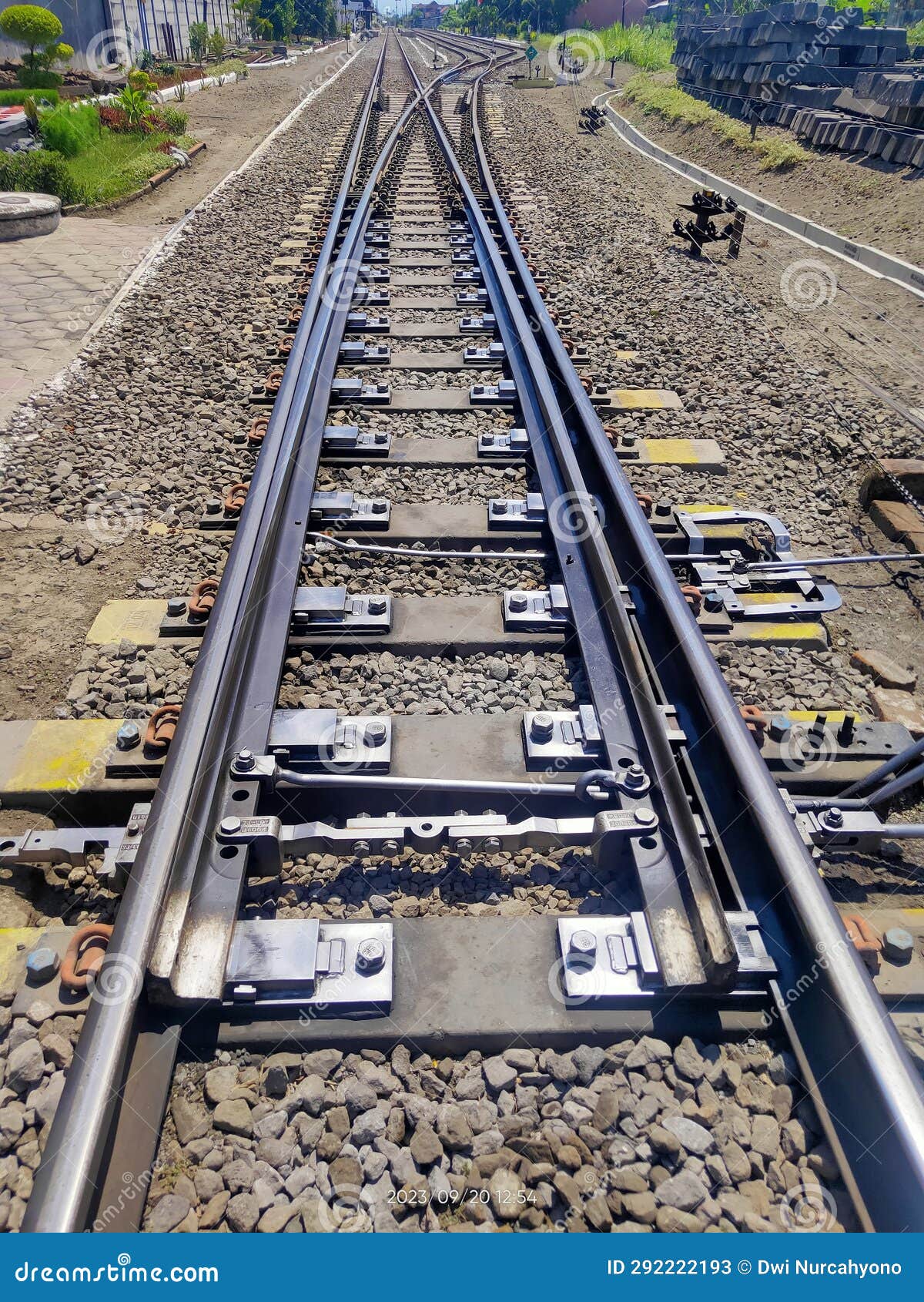 Beautiful Railway Line during the Day Stock Image - Image of overpass ...