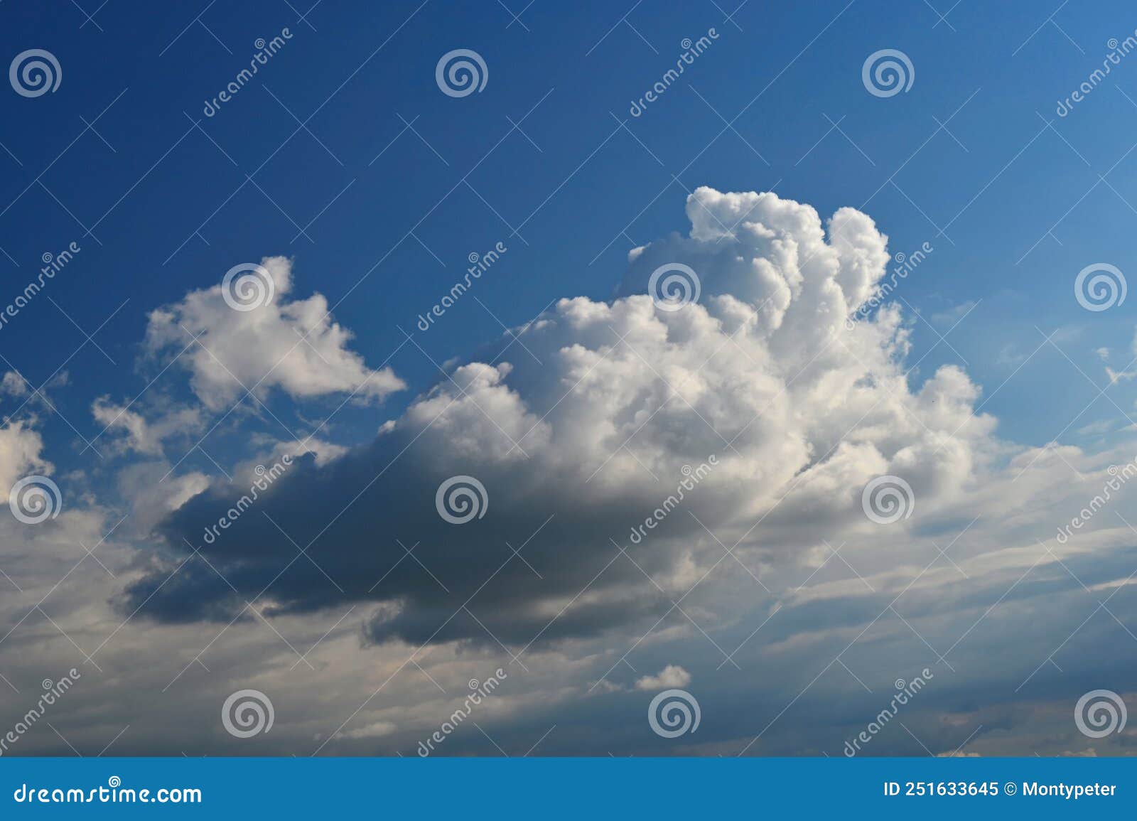 Beautiful Rain Cloud in Blue Sky Stock Image - Image of climate, nature ...