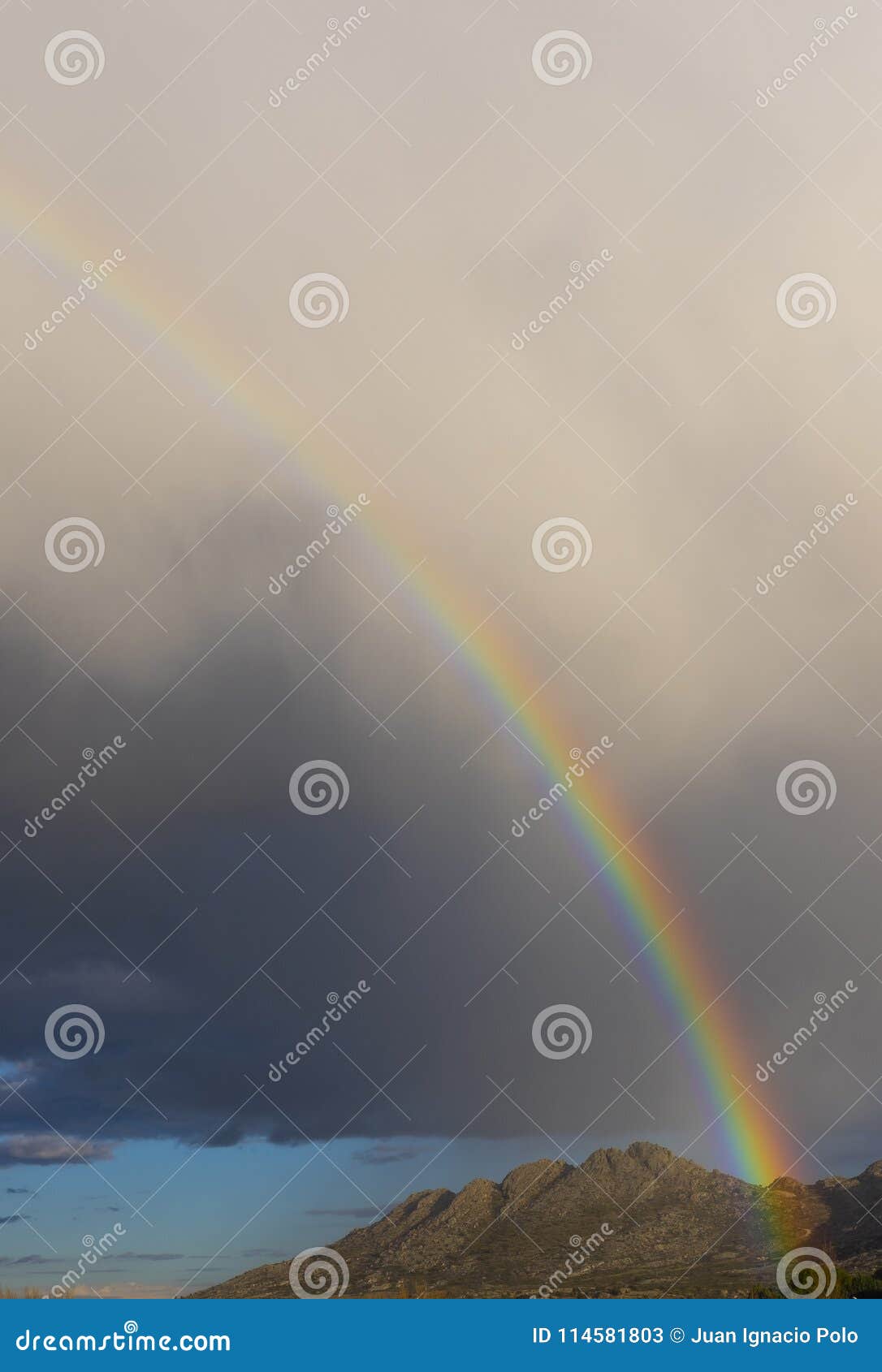 Beautiful Rainbow after Rain Stock Image - Image of environment, light ...