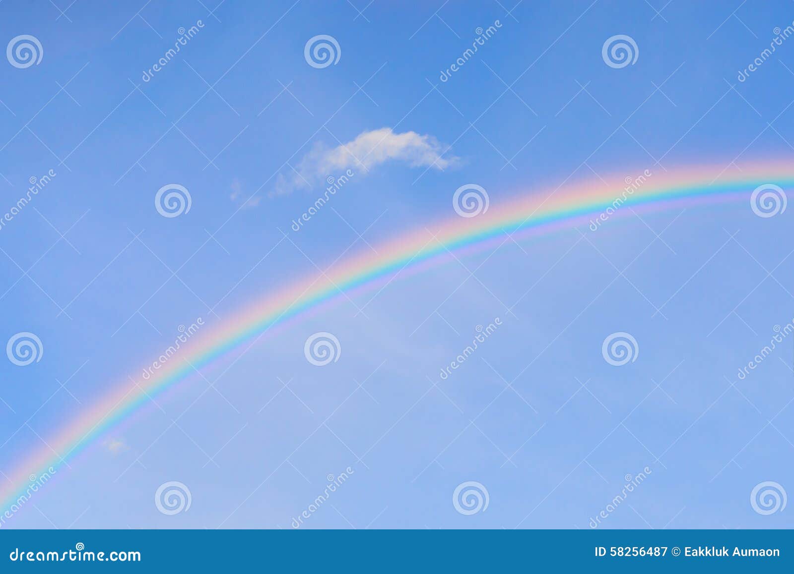 Beautiful Rainbow after Raining Stock Image - Image of nature, thailand ...