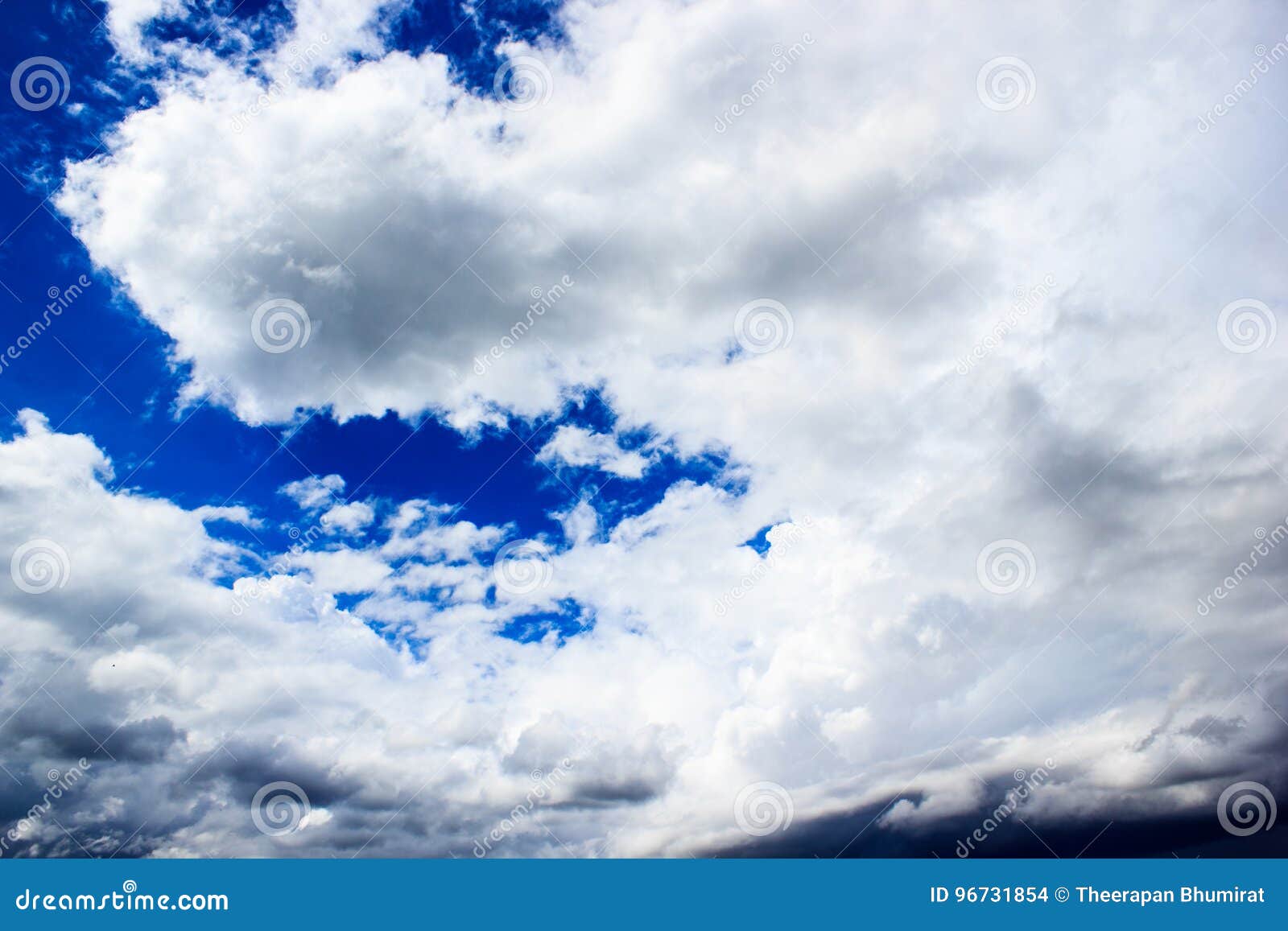 Beautiful Raining Clouds and Sky. Stock Photo - Image of bright, blue ...