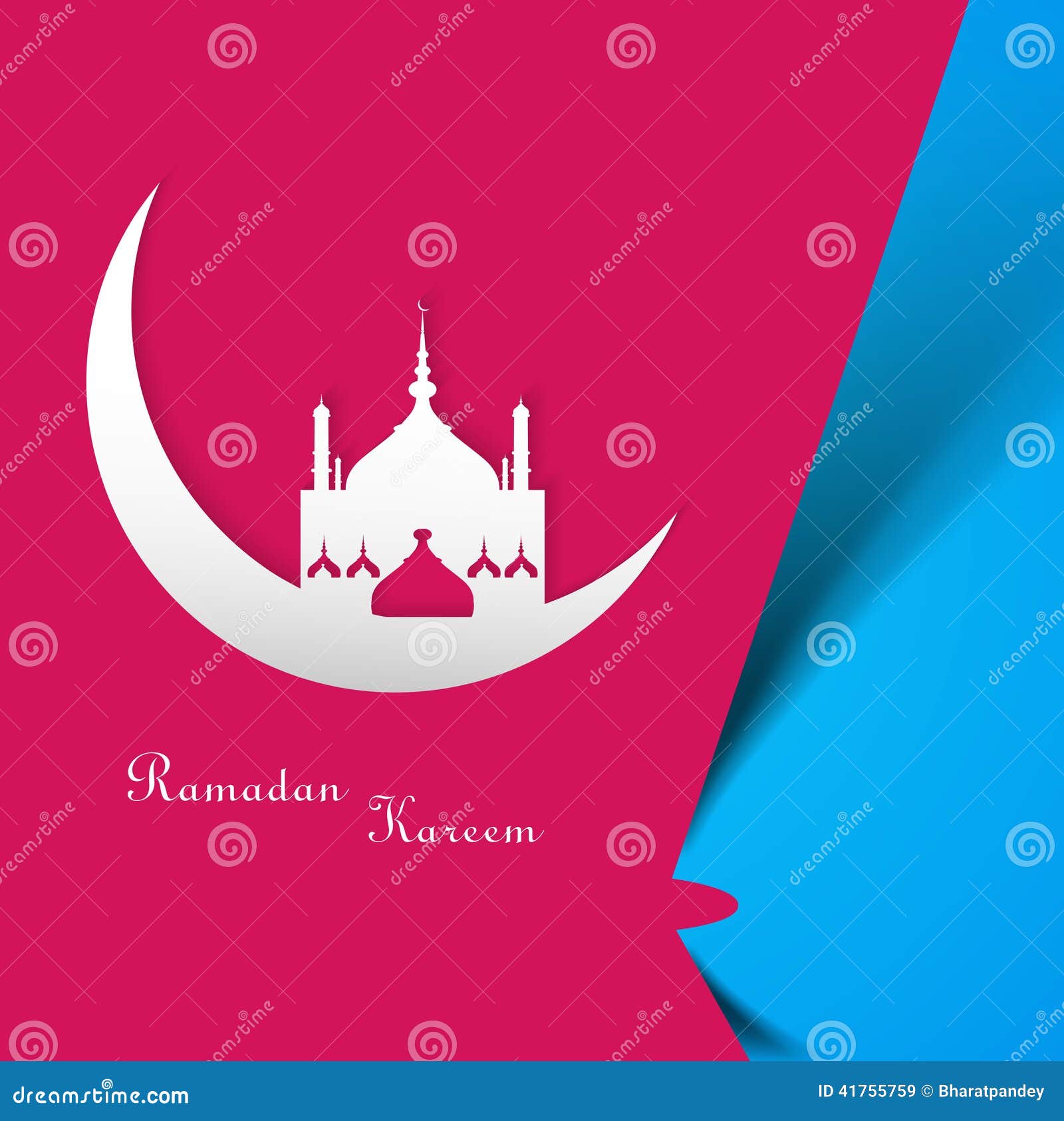 Beautiful Ramadan Kareem Colorful Card Stock Illustration ...