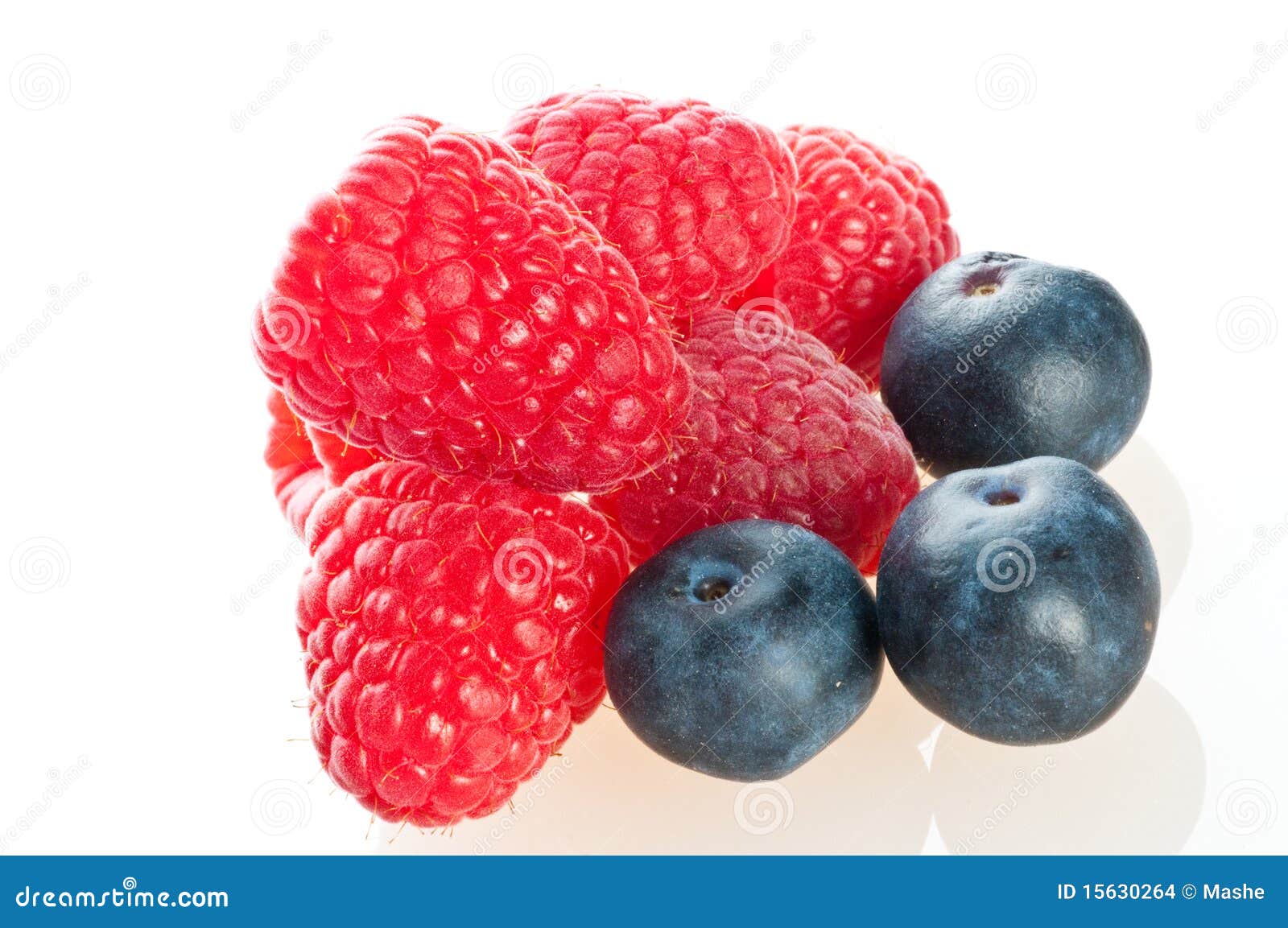 Beautiful raspberries stock photo. Image of macro, clean - 15630264