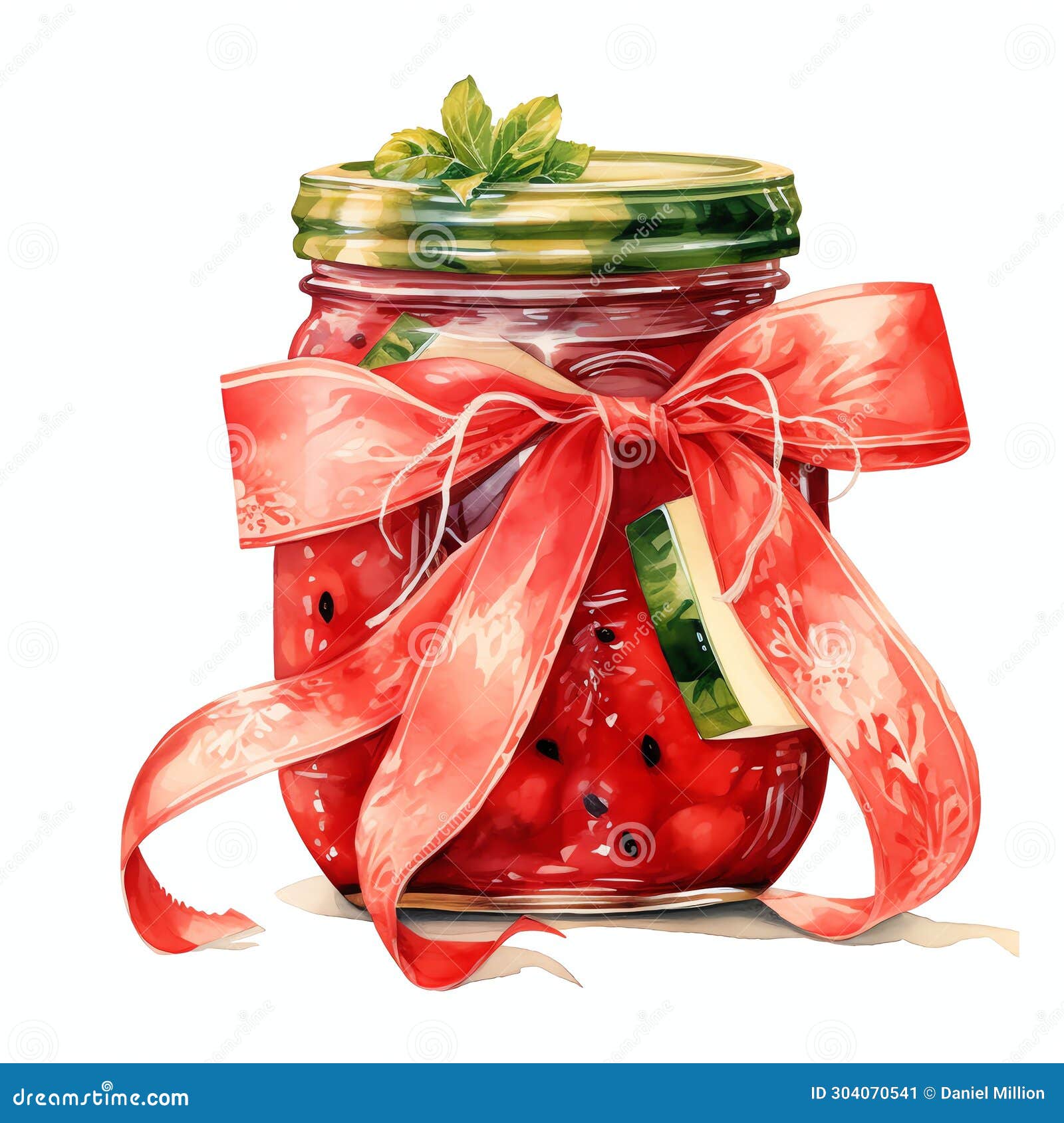 Beautiful Raspberry Jam Jar Clipart Illustration Stock Illustration ...