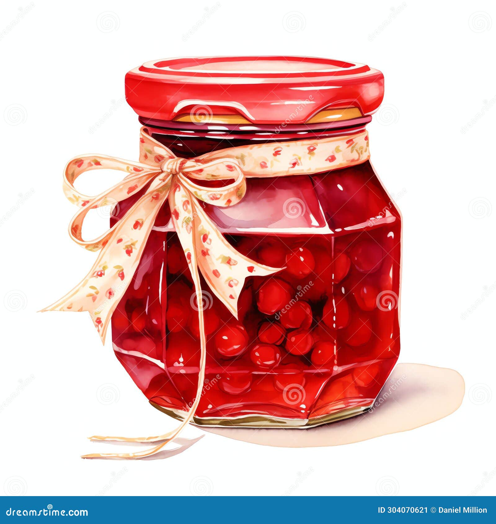 Beautiful Raspberry Jam Jar Clipart Illustration Stock Illustration ...