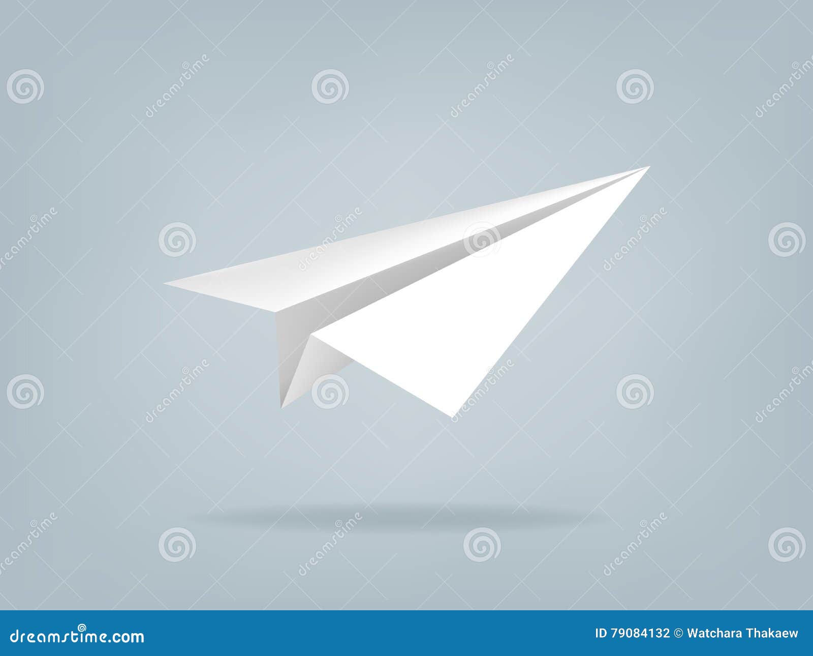 Beautiful Realistic Illustration of Paper Plane Stock Illustration ...