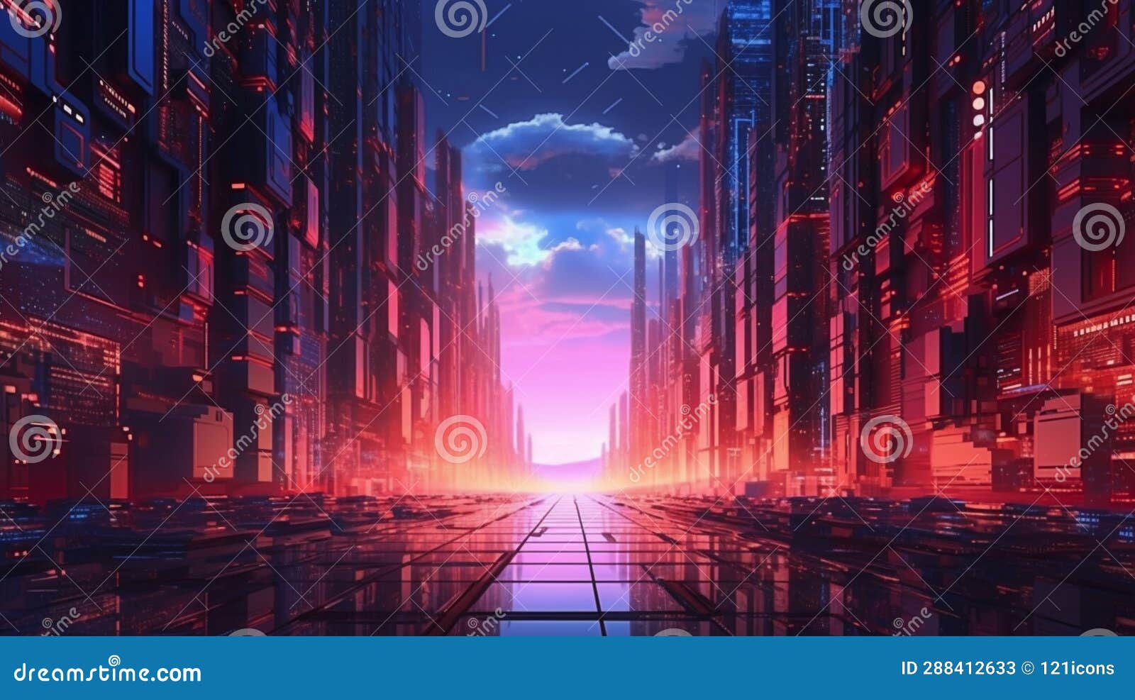 Technology Background Illustration. Generative AI Stock Illustration ...