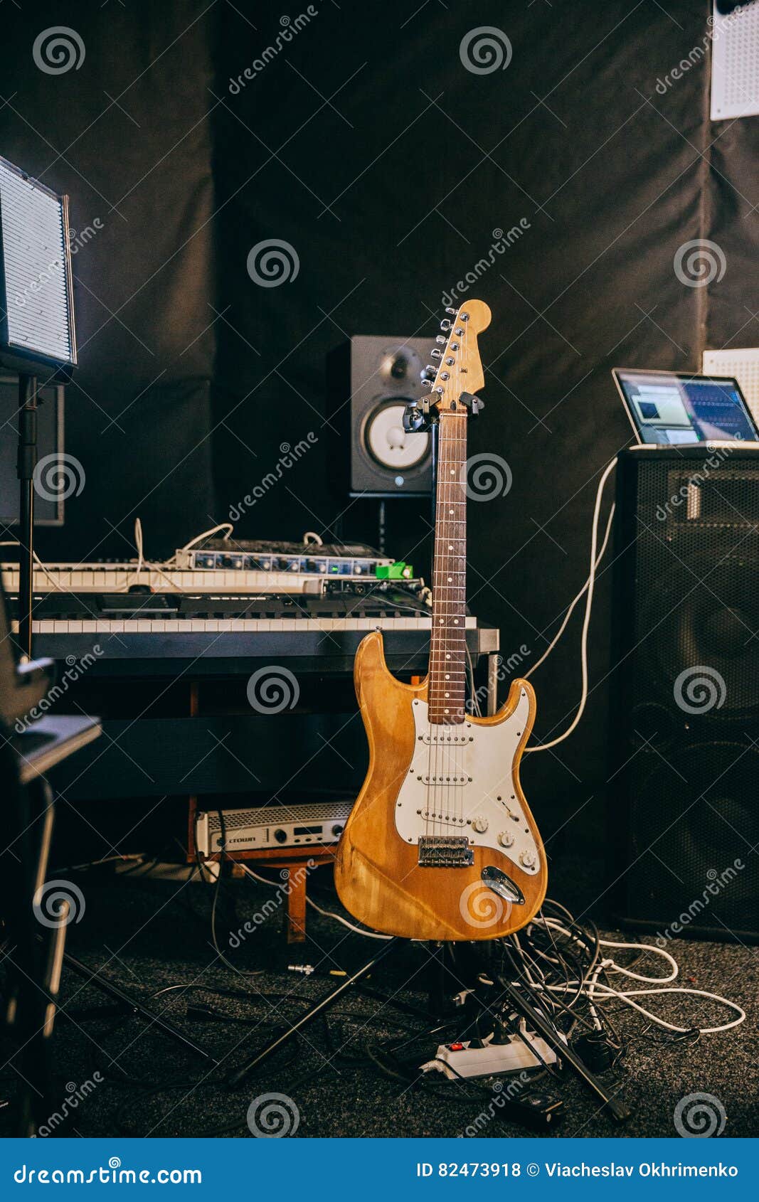 Beautiful recording studio stock photo. Image of entertainment - 82473918