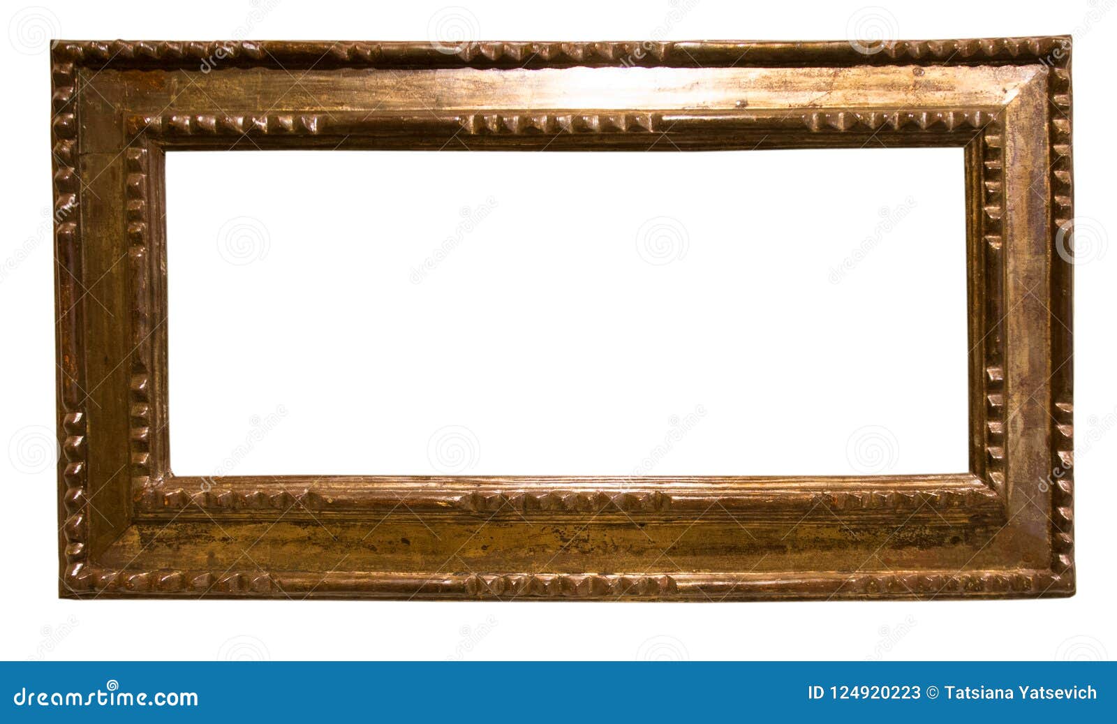 Rectangular Frame for a Mirror on Isolated Background Stock Image ...
