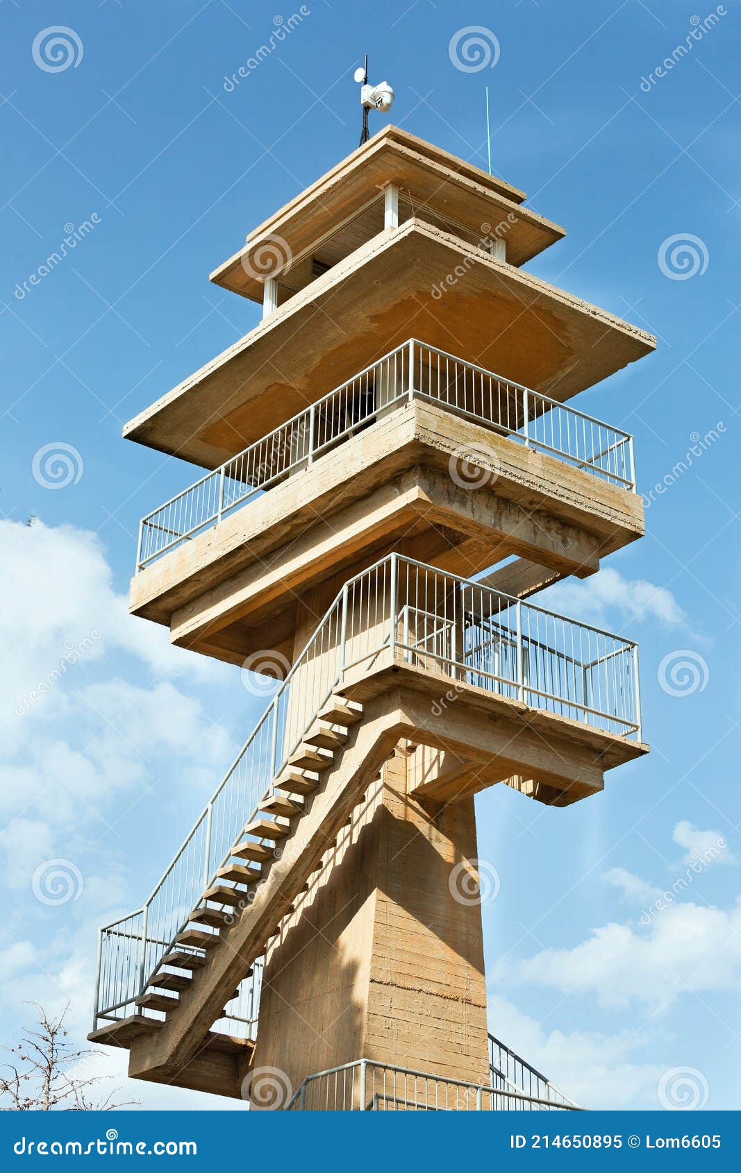 Rectangular Tower with Steps Leading To the Top Stock Image - Image of ...
