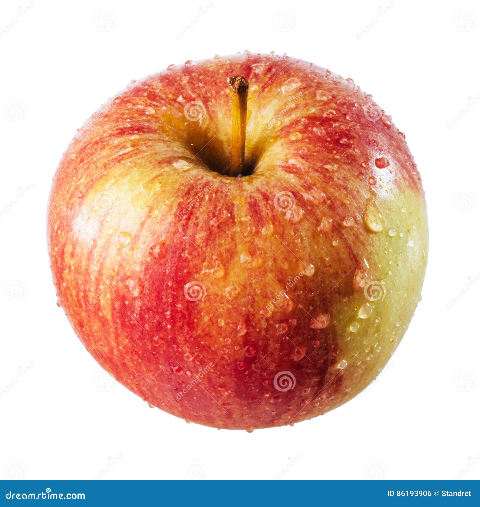 Beautiful Red Apple on a White Background. Stock Photo - Image of ...