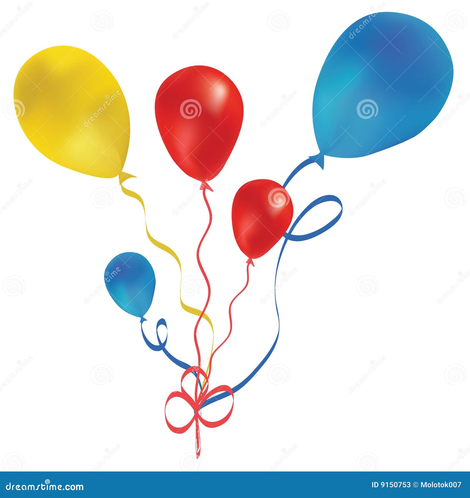 Beautiful Red Balloon in the Air. Stock Vector - Illustration of ...