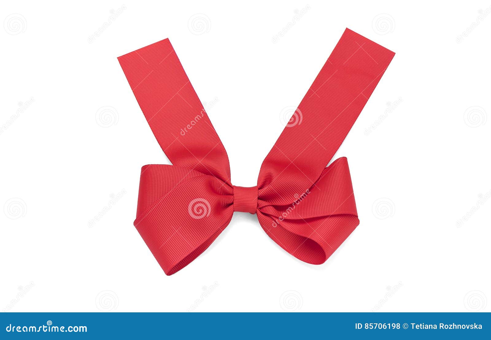 Beautiful red bow. stock photo. Image of design, textile - 85706198