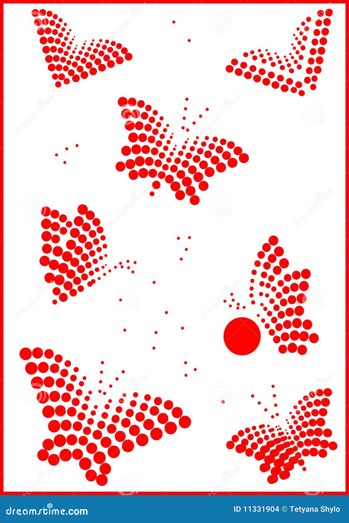 Beautiful red butterflys stock illustration. Illustration of design ...