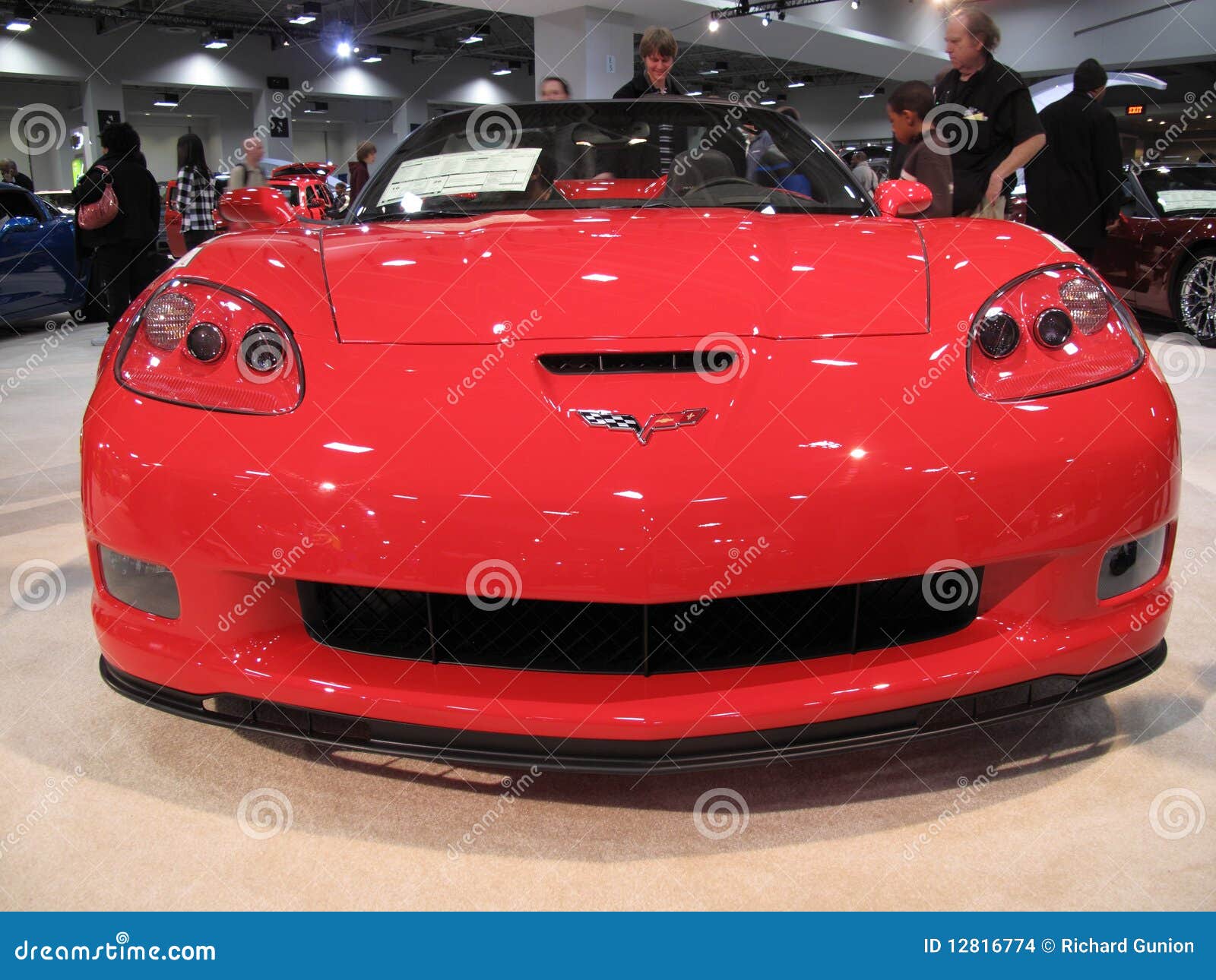 Beautiful Red Corvette editorial stock image. Image of front - 12816774