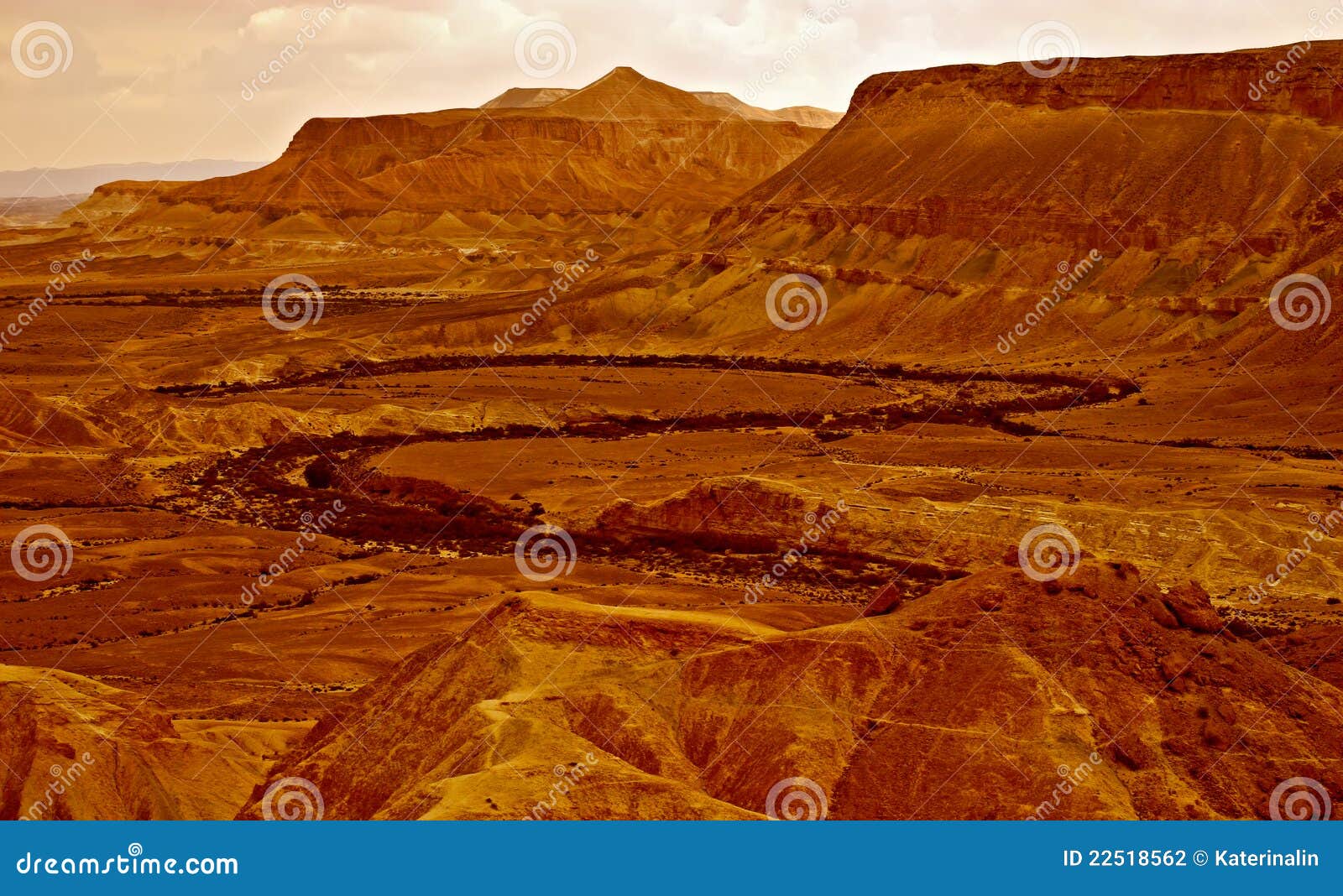 Beautiful Red Desert Landscape Stock Photo - Image of background ...