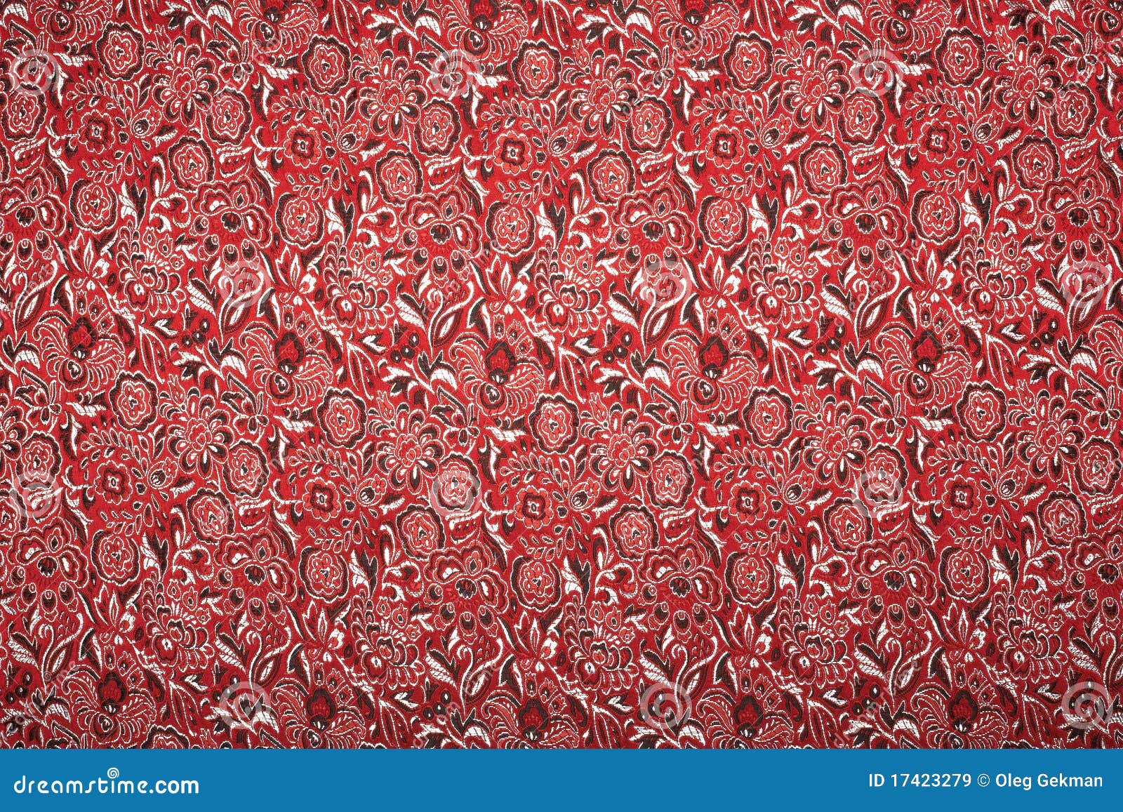 Beautiful Red Fabric With A Pattern From Colors Royalty Free Stock ...