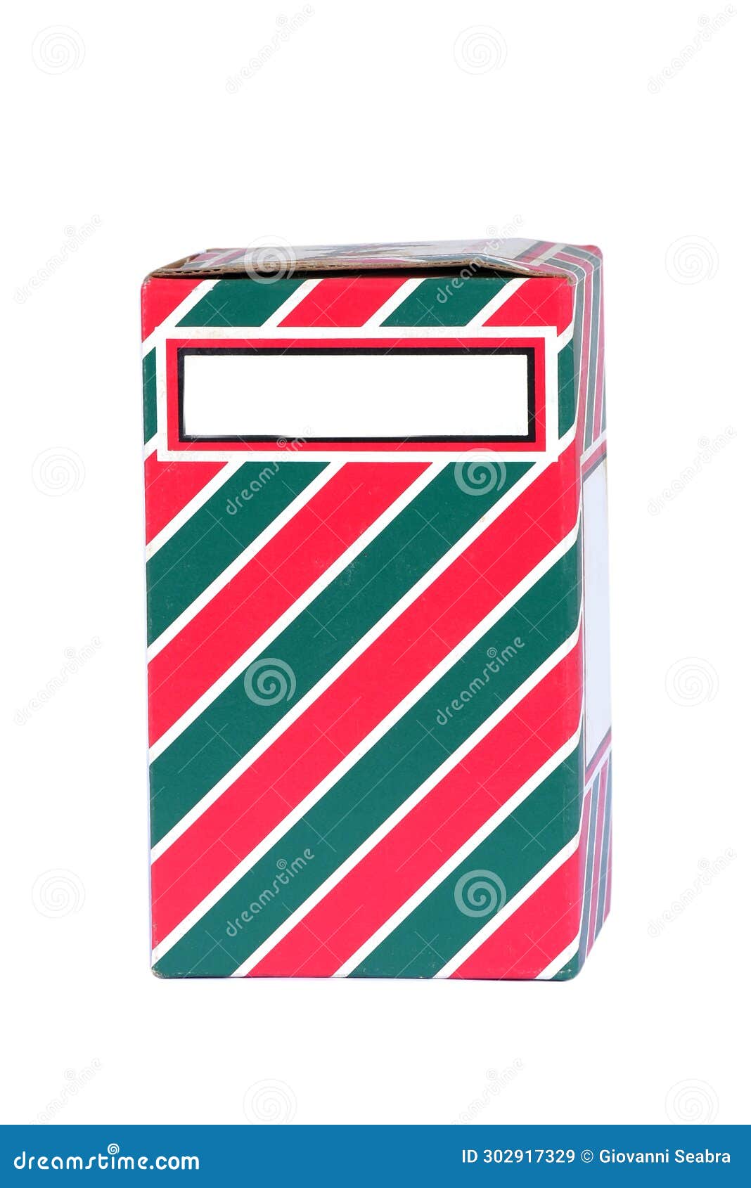 Beautiful Red Gift Box with Open Lid with Side View and Space for Text ...