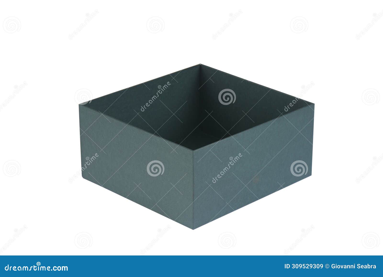 Beautiful Red Gift Box with Open Lid with Side View and Space for Text ...