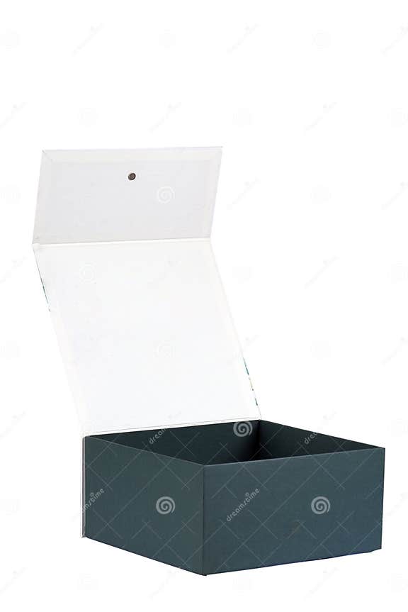 Beautiful Red Gift Box with Open Lid with Side View and Space for Text ...