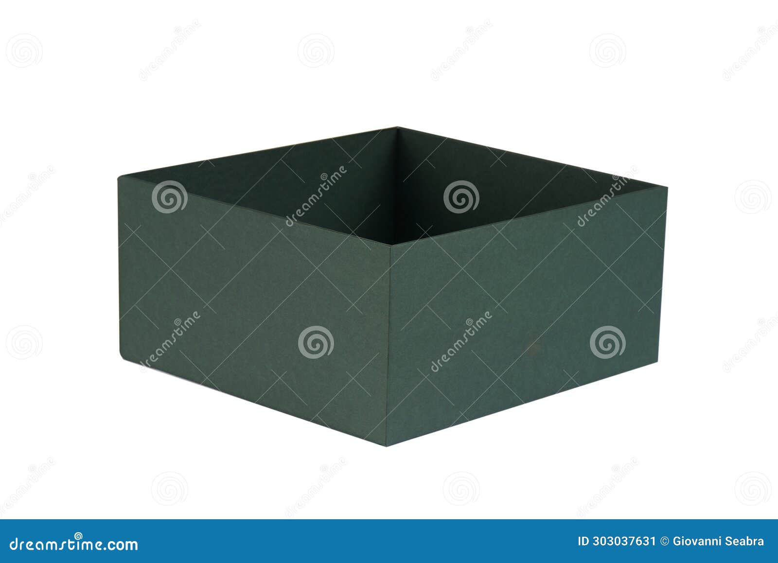 Beautiful Red Gift Box with Open Lid with Side View and Space for Text ...