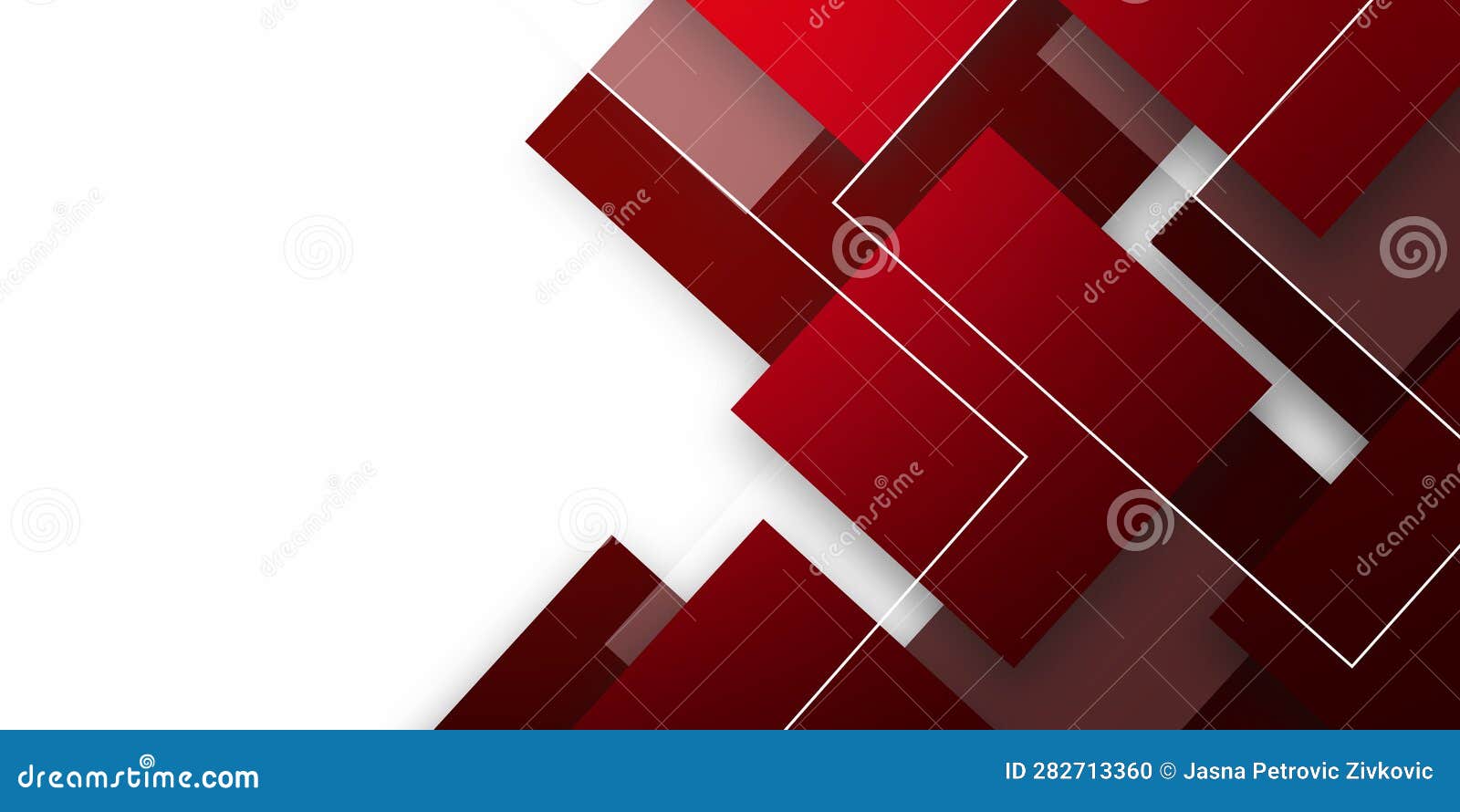 Red Gradient Box Rectangle Abstract Background Presentation Design ...