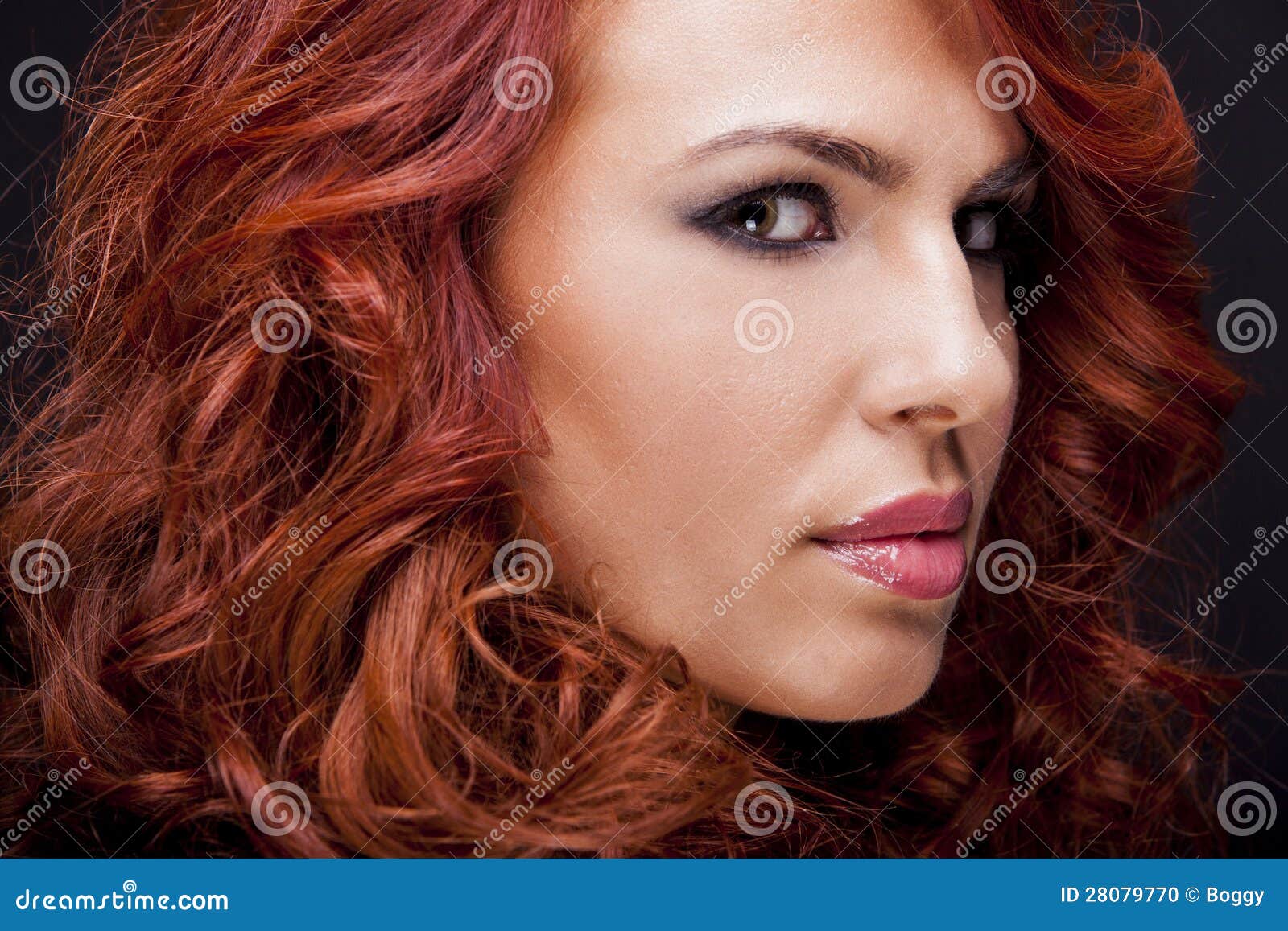 Beautiful red hair woman stock photo. Image of human - 28079770