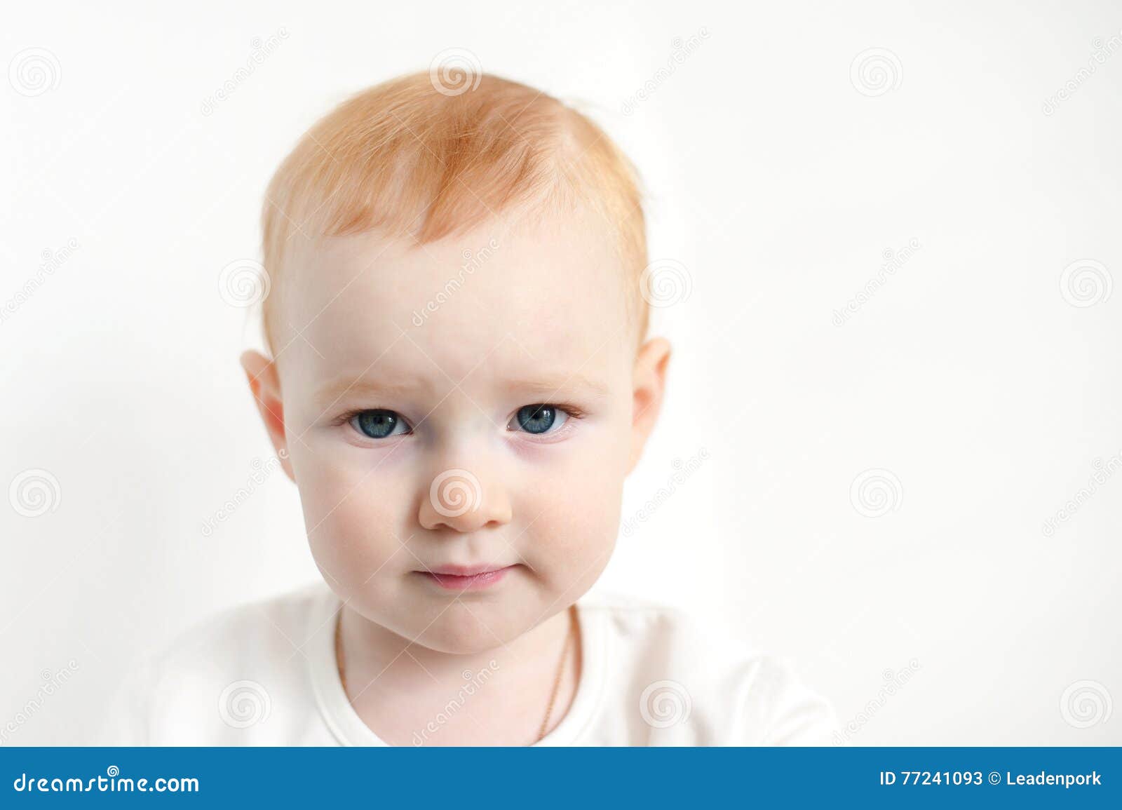 Beautiful red-haired child stock image. Image of white - 77241093