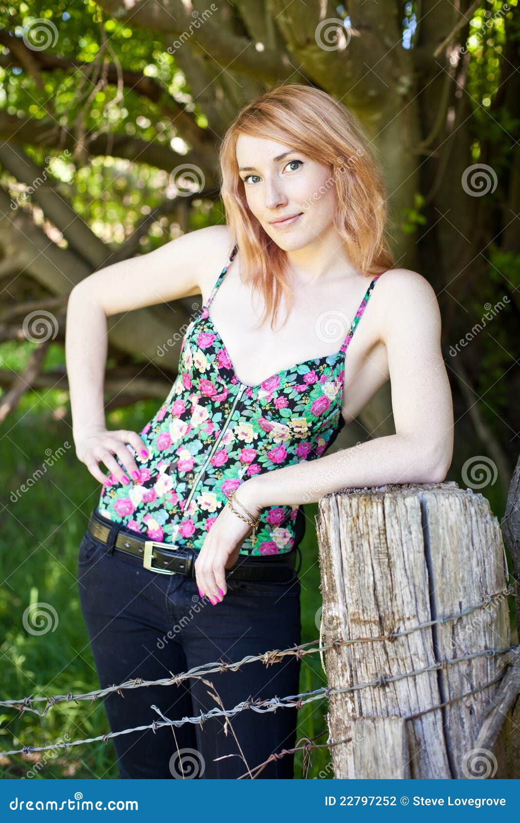 Beautiful Red Haired Woman stock photo. Image of beautiful - 22797252