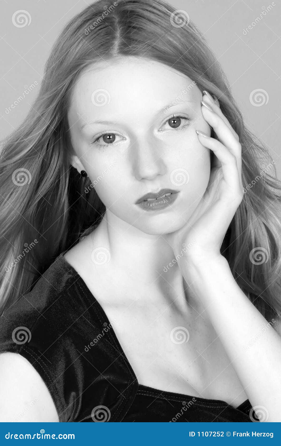 Beautiful Red Head Woman Headshot Stock Photo - Image of headshot, girl ...