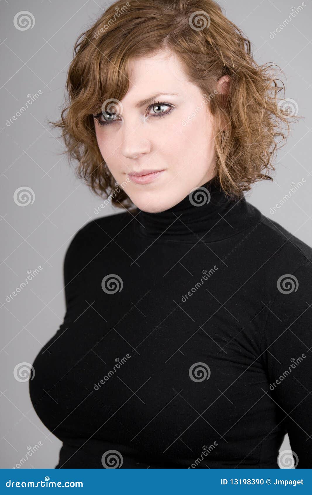 Beautiful Red Headed Girl stock photo. Image of green - 13198390