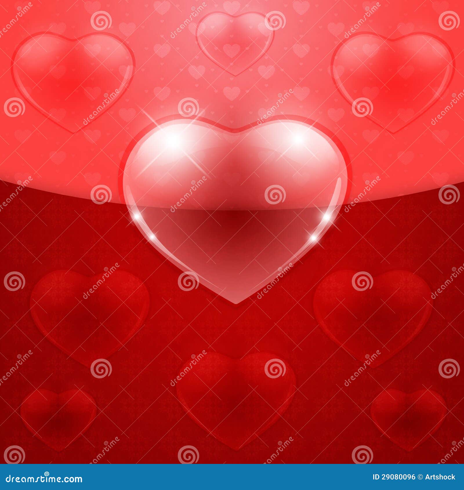 Beautiful Red Heart Background Royalty Free Stock Image - Image: 29080096