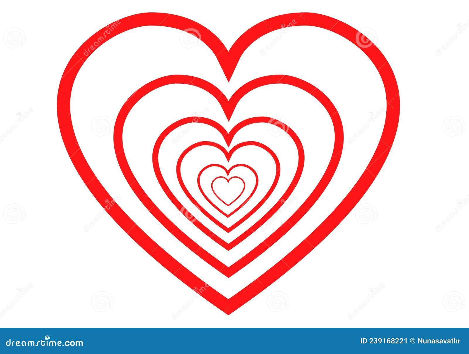 Beautiful Red Heart Shape Frame Isolated on White Background Valentines ...