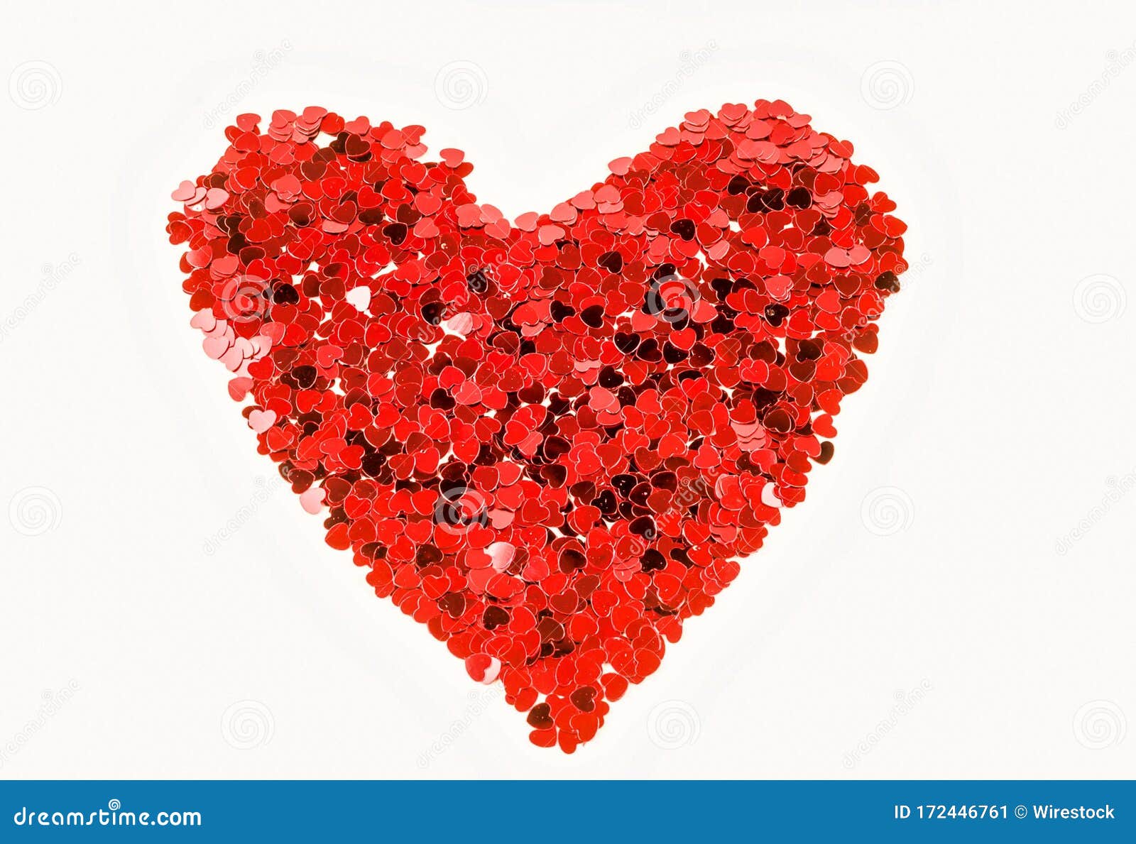 Beautiful Red Heart Texture on a White Background - Great for a ...