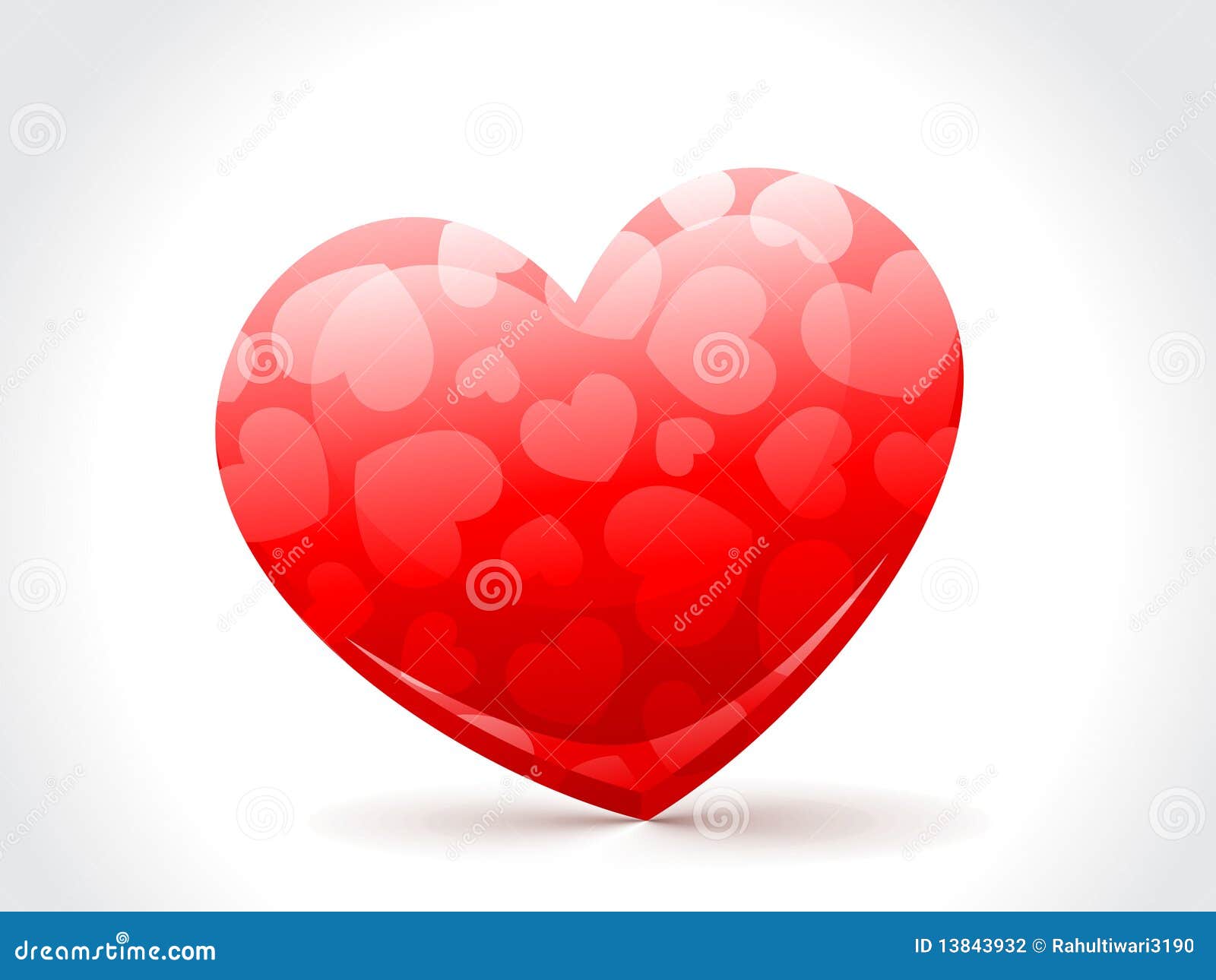 A Beautiful Red Heart To Love Stock Vector - Image: 13843932