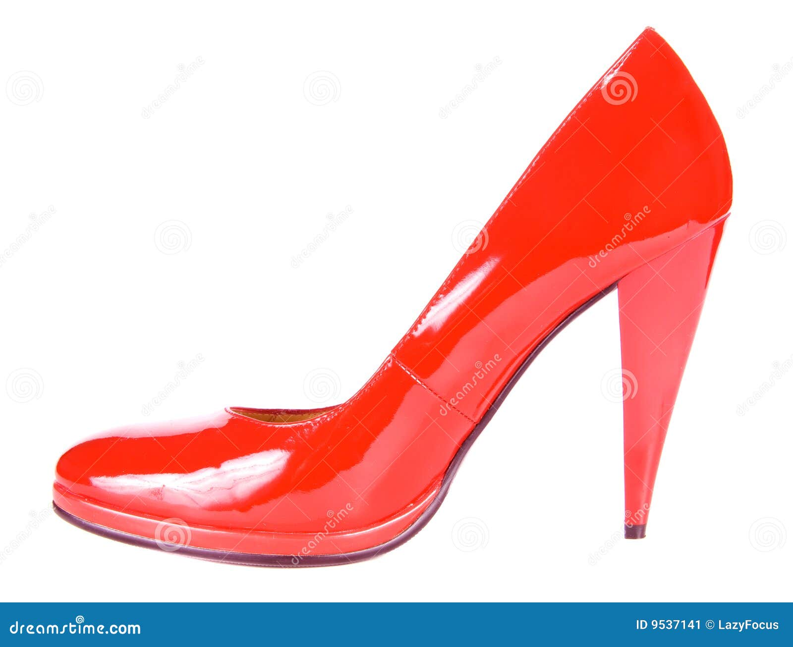 Beautiful Red High-heeled Shoe Stock Image - Image of high, elegance ...