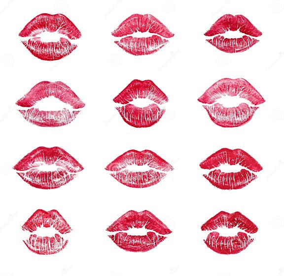 Beautiful Red Lips Stock Illustration Illustration Of Lovely 21539080