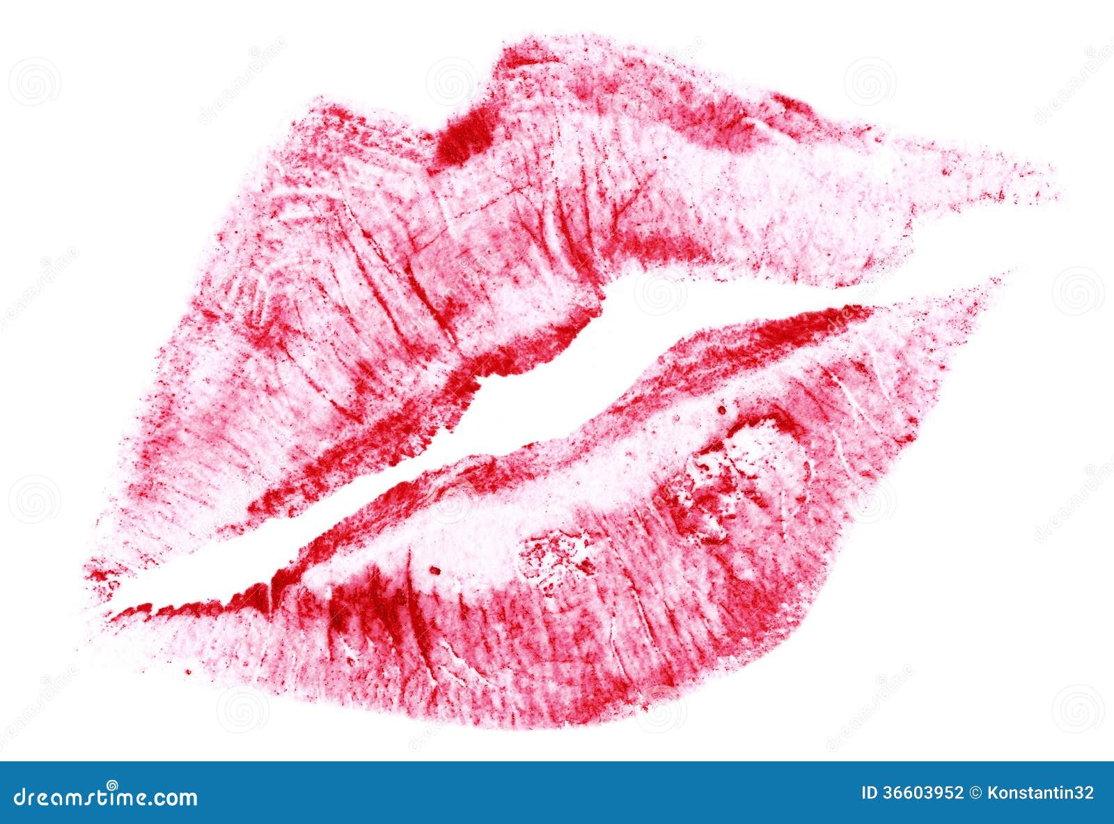 Beautiful Red Lips Isolated on White Stock Photo - Image of beautiful ...