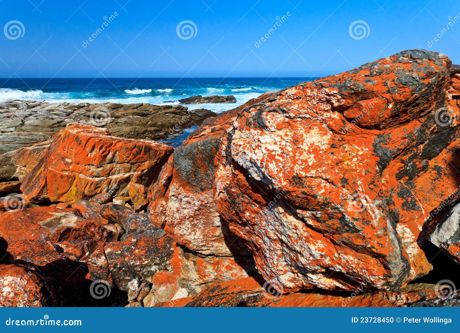 Beautiful Red Rocks at the Coast Stock Photo - Image of vacation, rocky ...