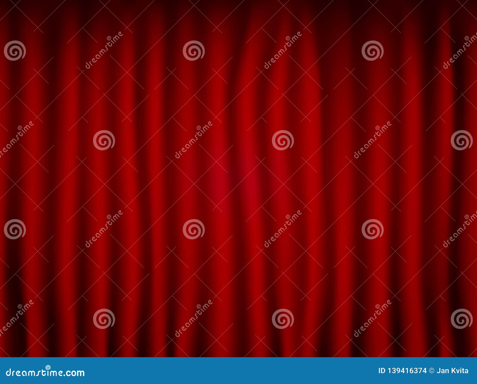 Beautiful Red Theatre Folded Curtain Drapes Seamless Texture Cartoon ...