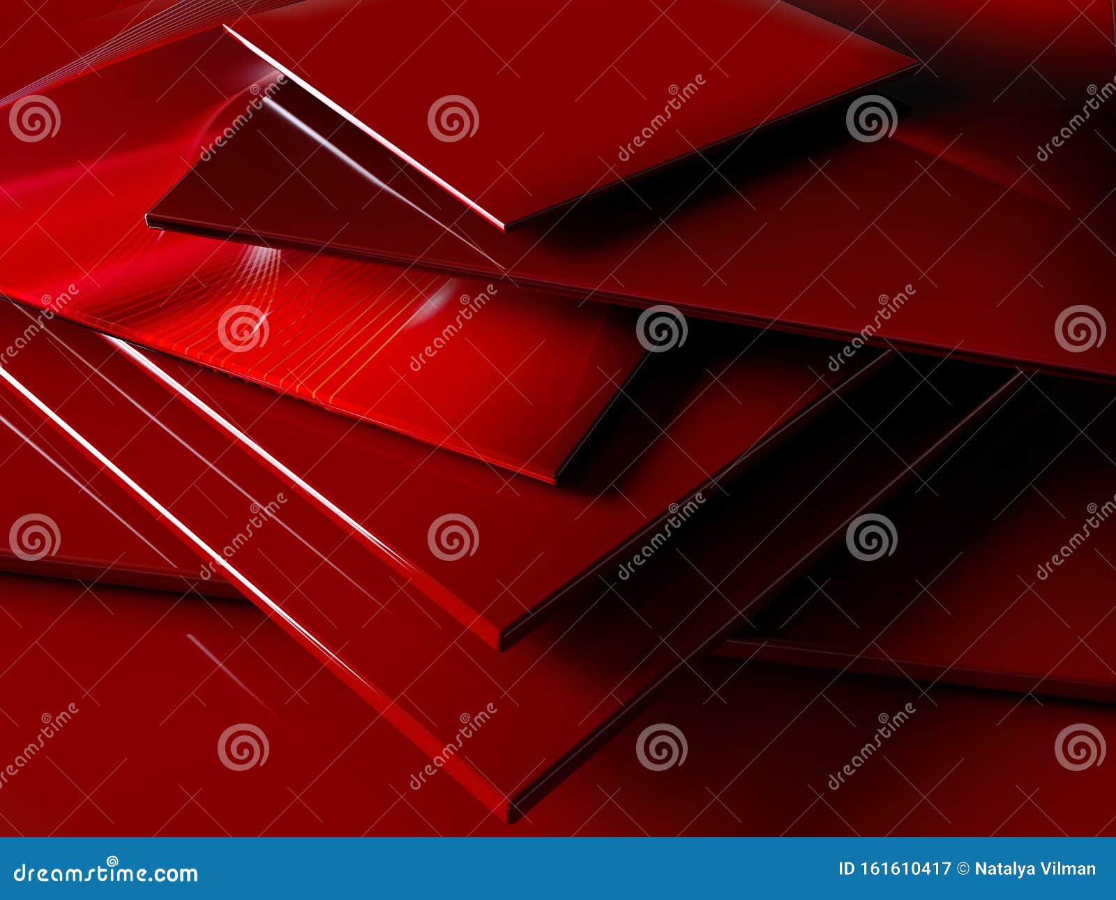 Beautiful Red Trendy 3d Background for Design Stock Illustration ...