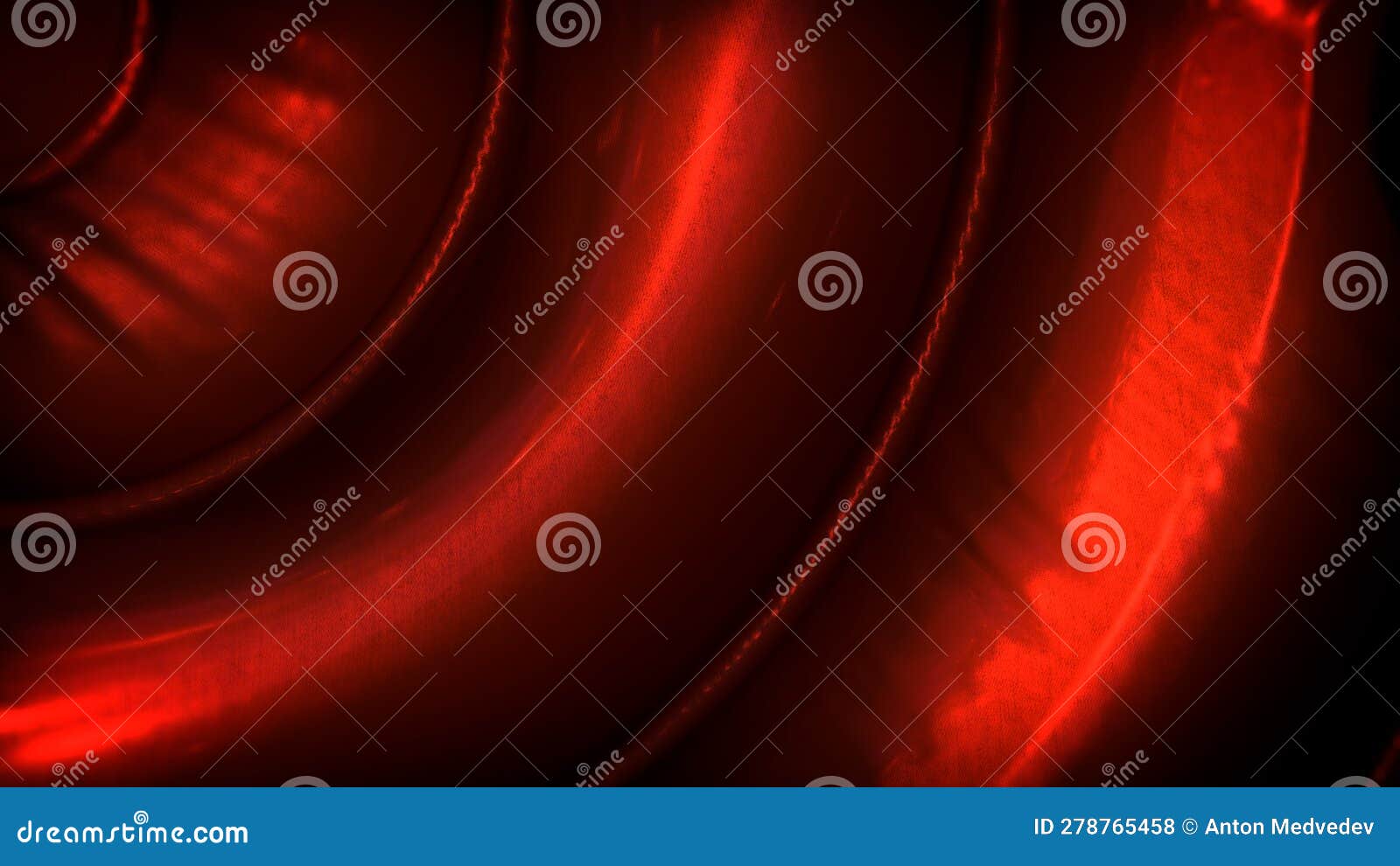 Beautiful Red Twist from Corner Looping Foil Background - Abstract 3D ...
